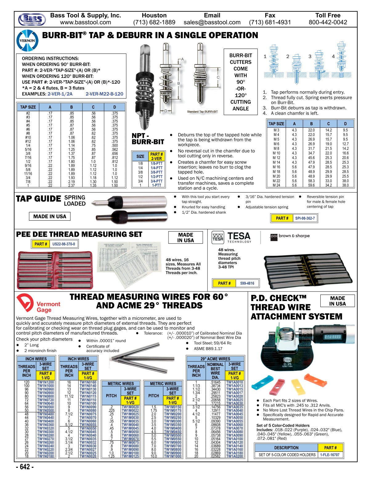 Bass Tool Catalog 2025