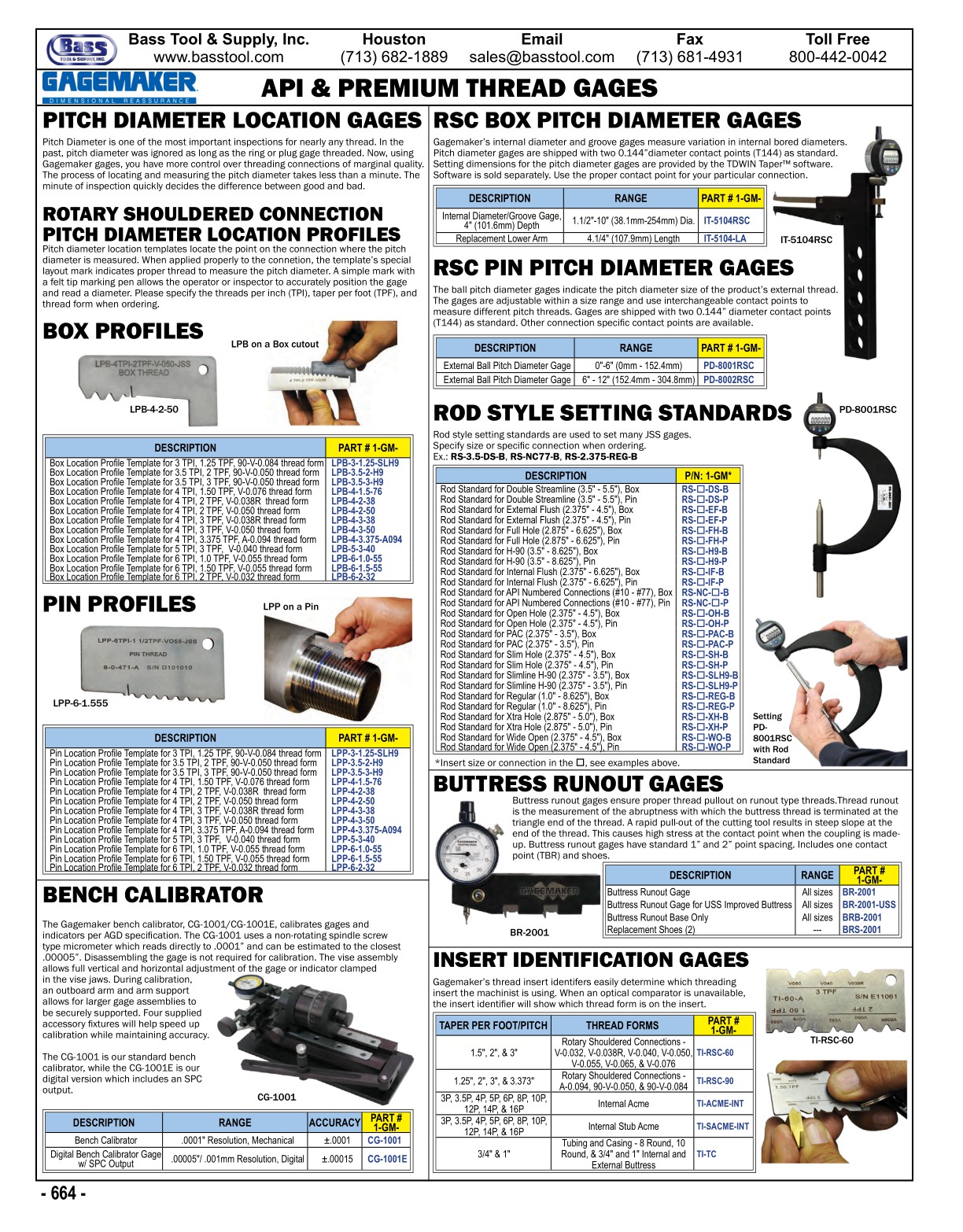 Bass Tool Catalog 2025
