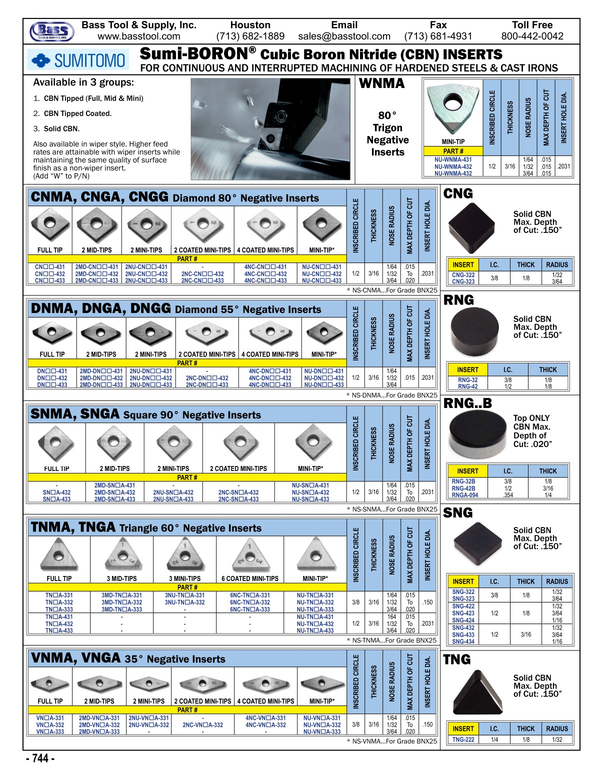 Bass Tool Catalog 2025