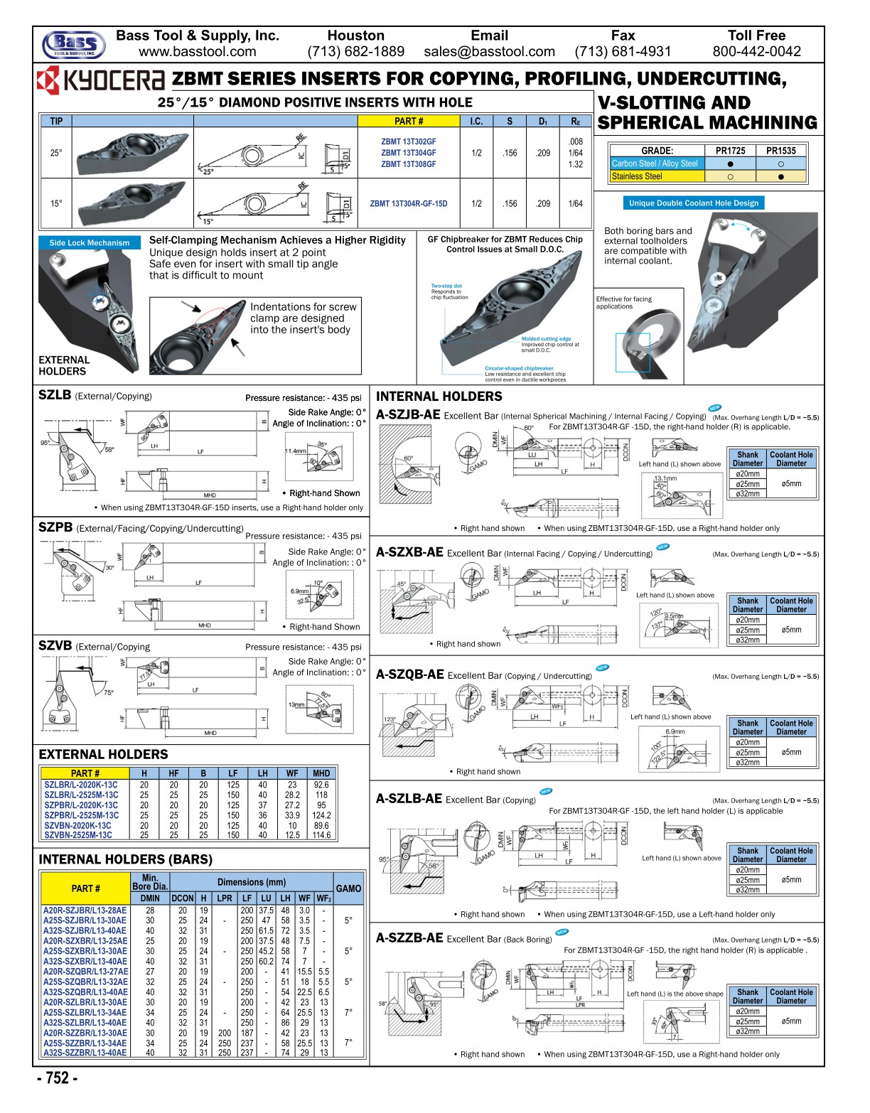 Bass Tool Catalog 2025