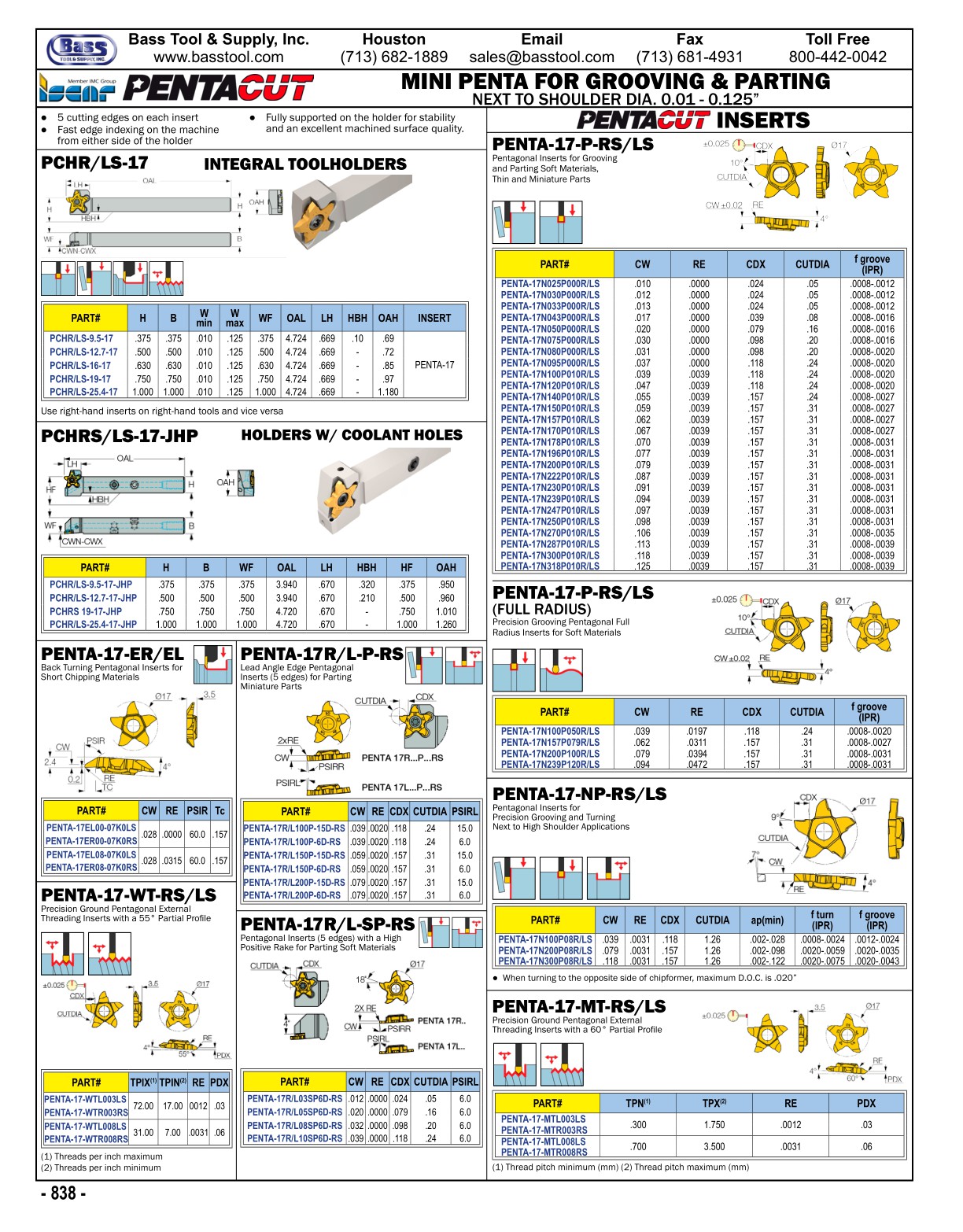 Bass Tool Catalog 2025