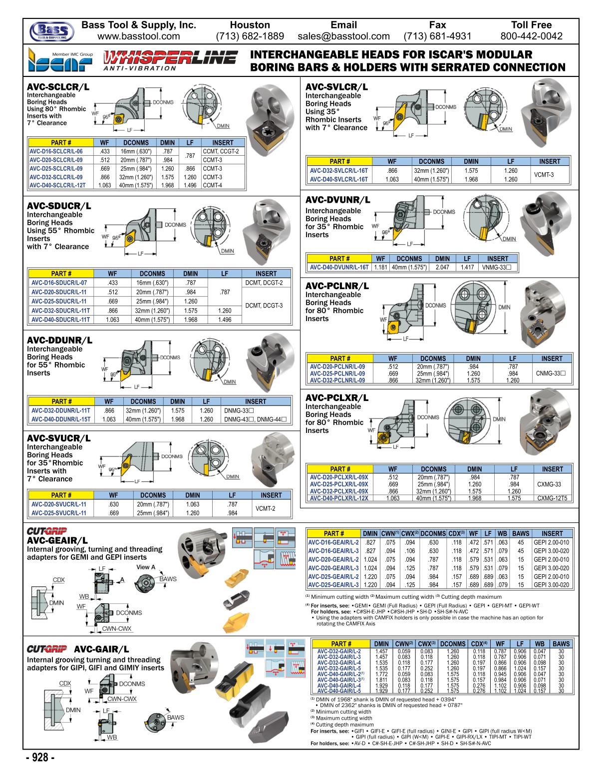 Bass Tool Catalog 2025