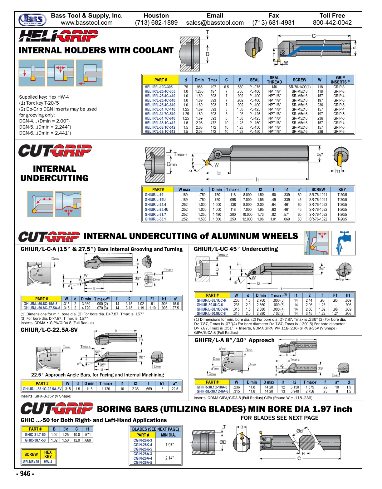 Bass Tool Catalog 2025