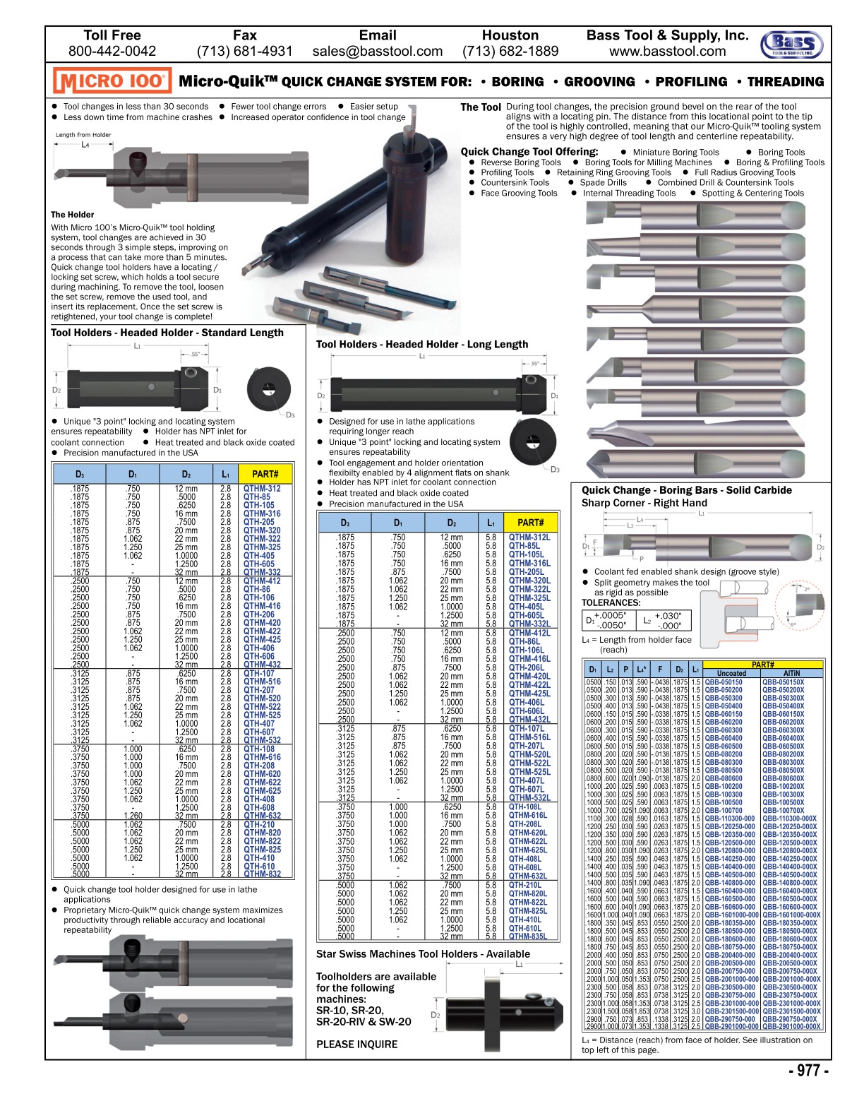 Bass Tool Catalog 2025