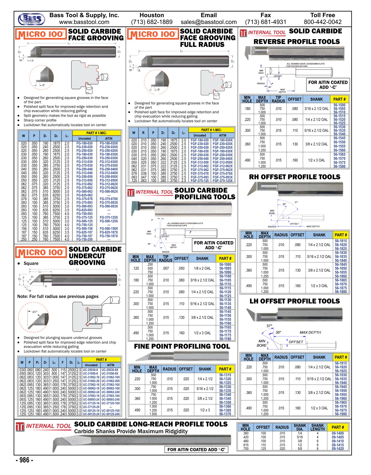 Bass Tool Catalog 2025