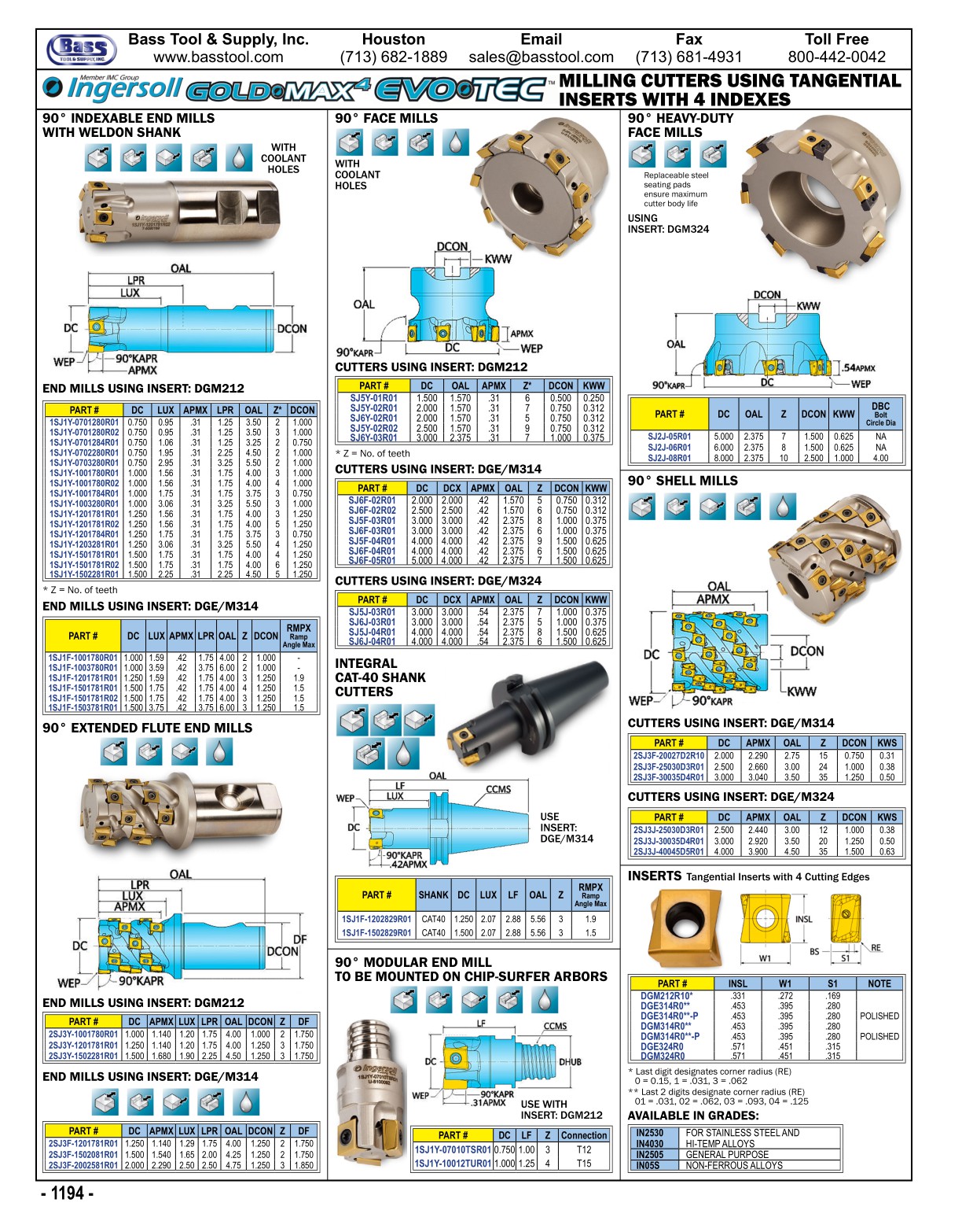 Bass Tool Catalog 2025