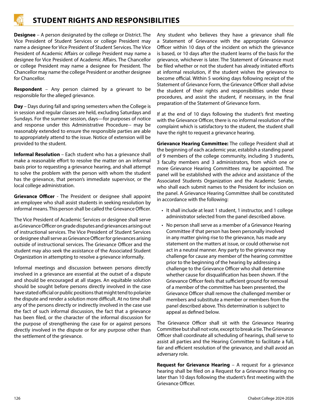 2024-2026 Chabot College Catalog