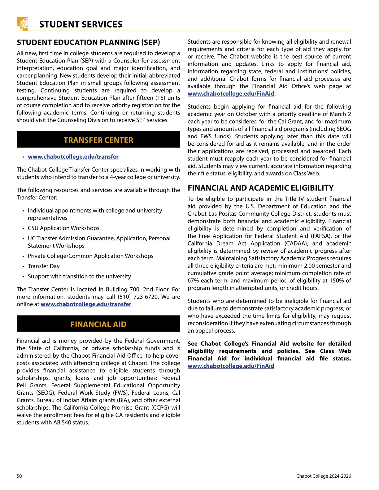 2024-2026 Chabot College Catalog