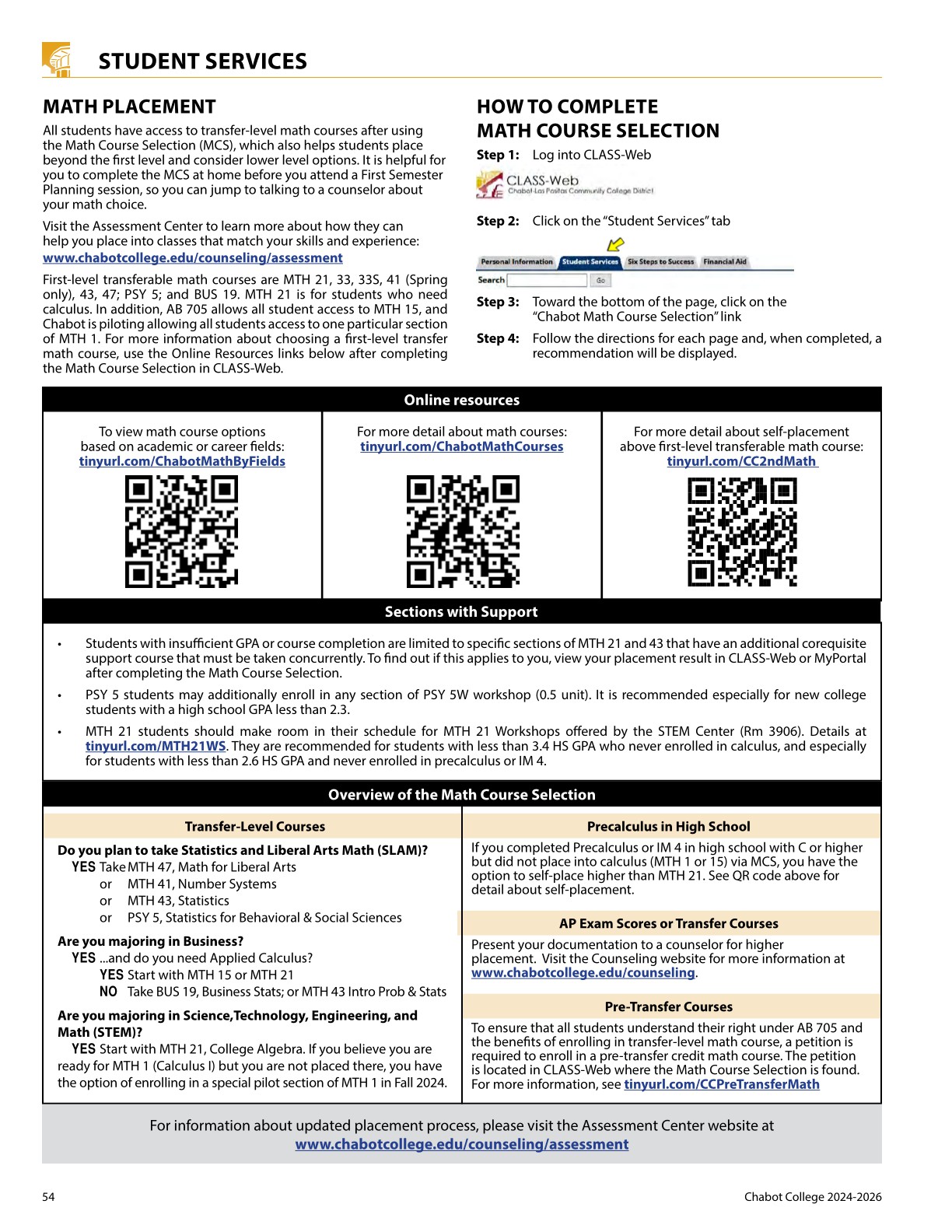 2024-2026 Chabot College Catalog