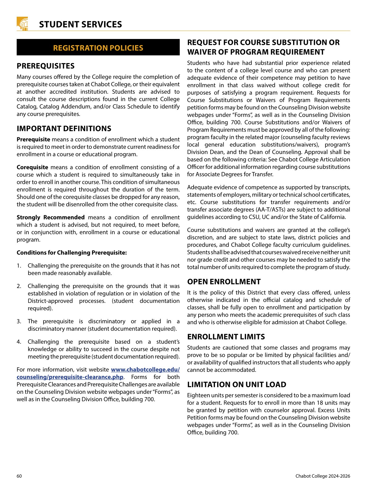 2024-2026 Chabot College Catalog
