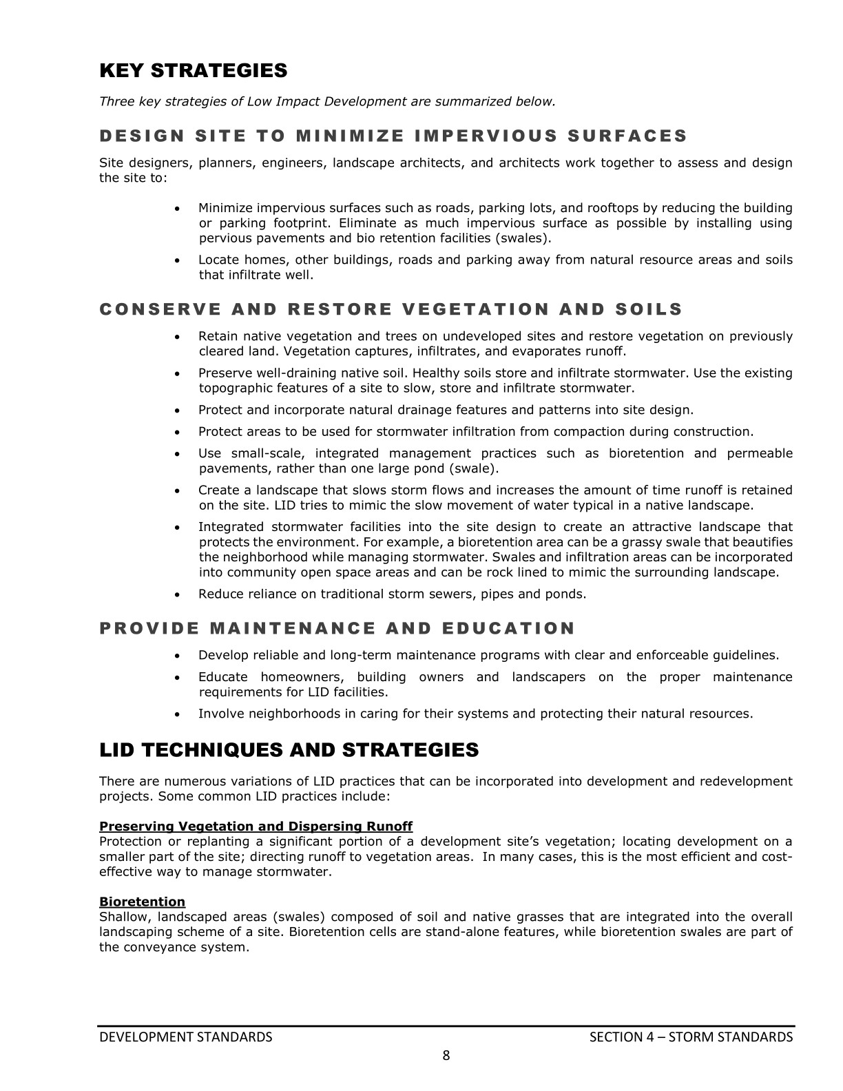 Public Works Development Standards