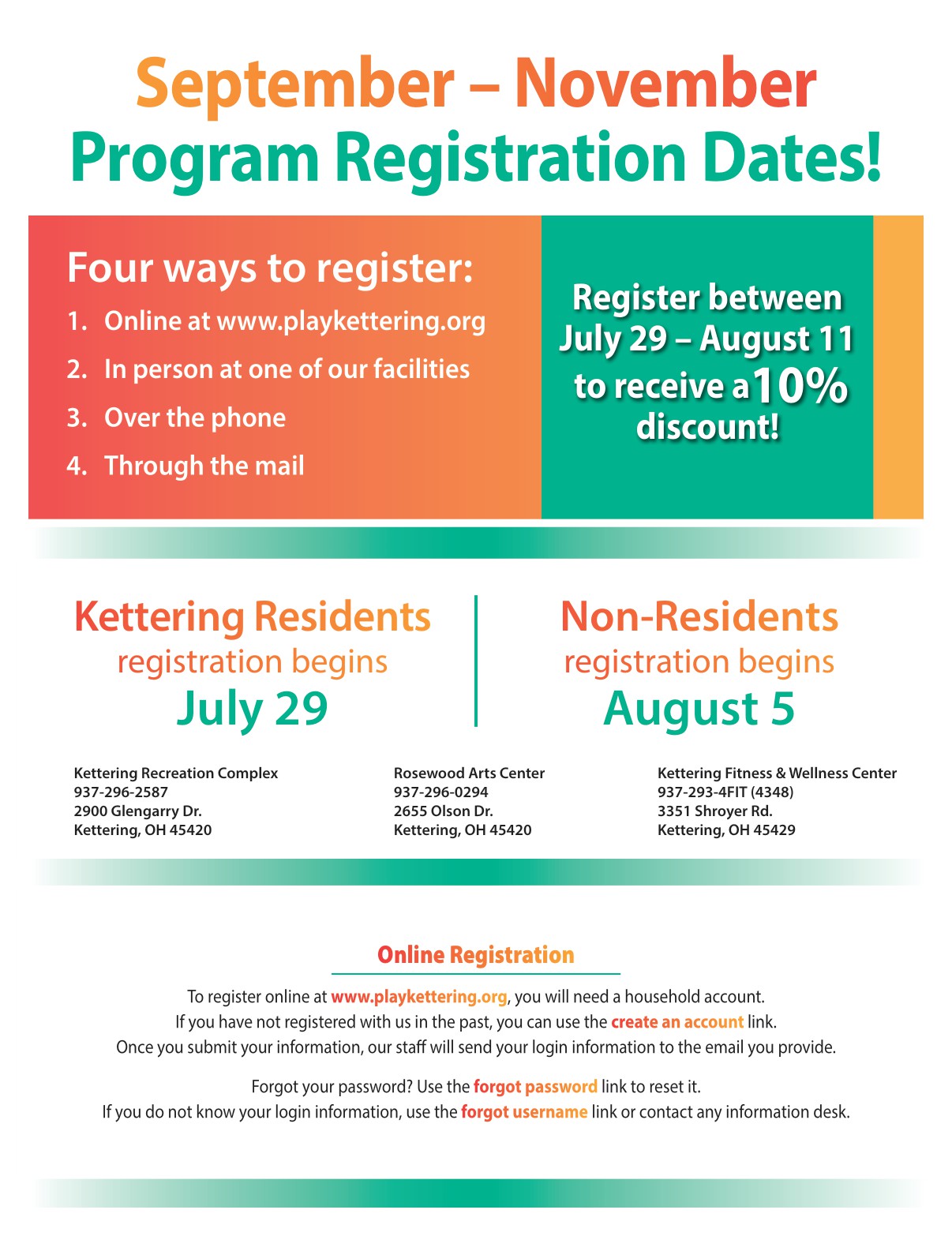 Fall 2024 PlayKettering Guide