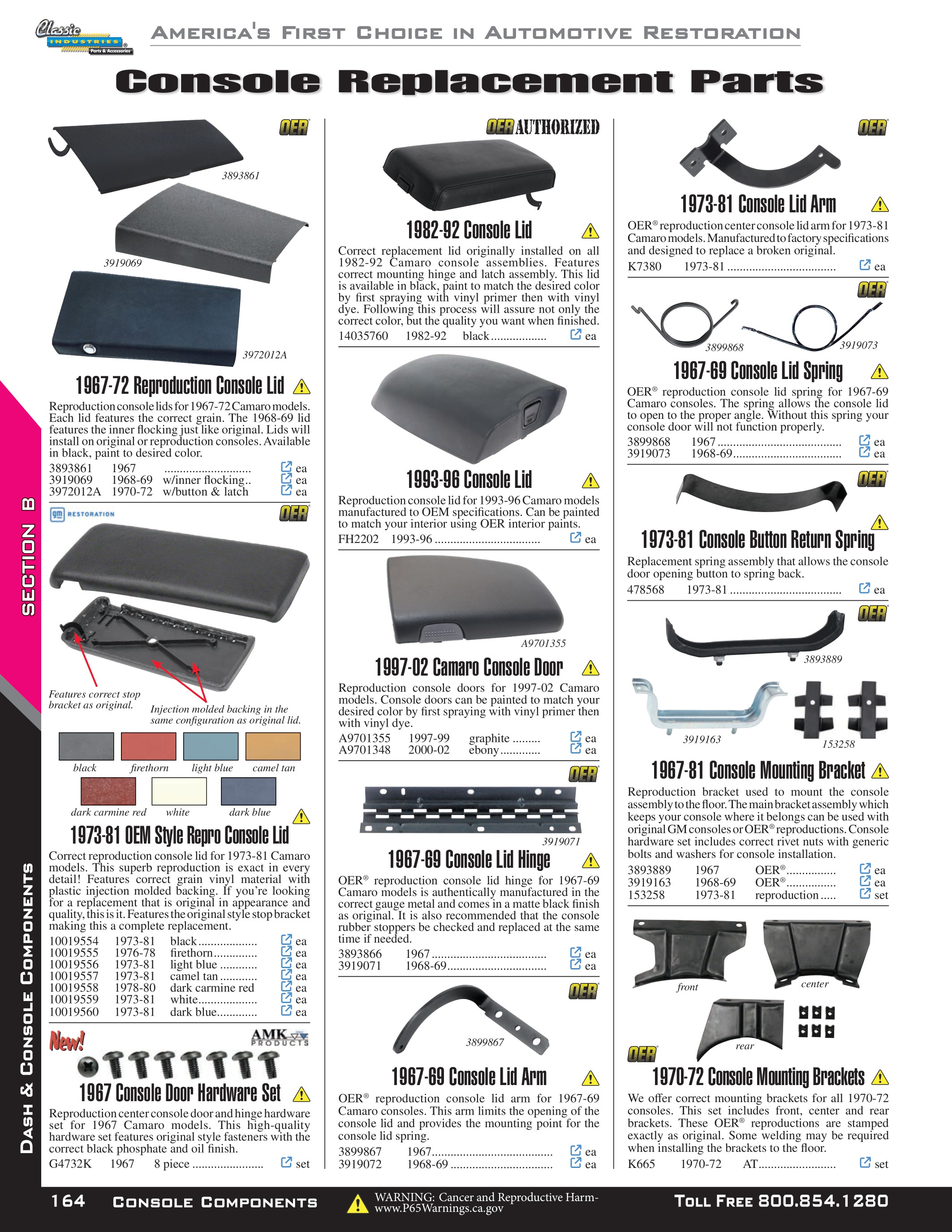 Classic Industries Camaro Interactive Catalog