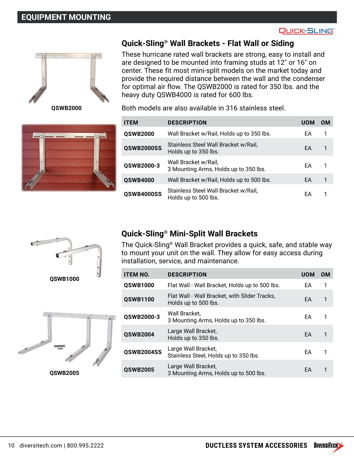 DiversiTech Ductless Catalog