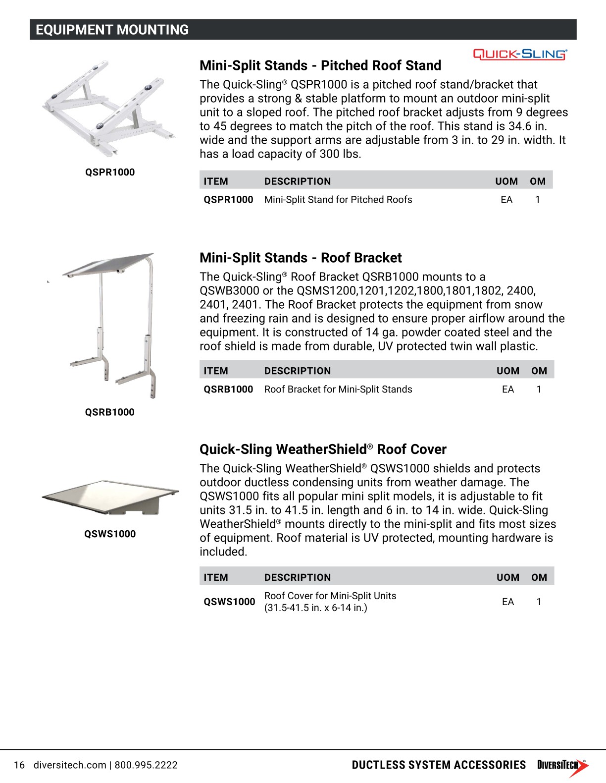 DiversiTech Ductless Catalog