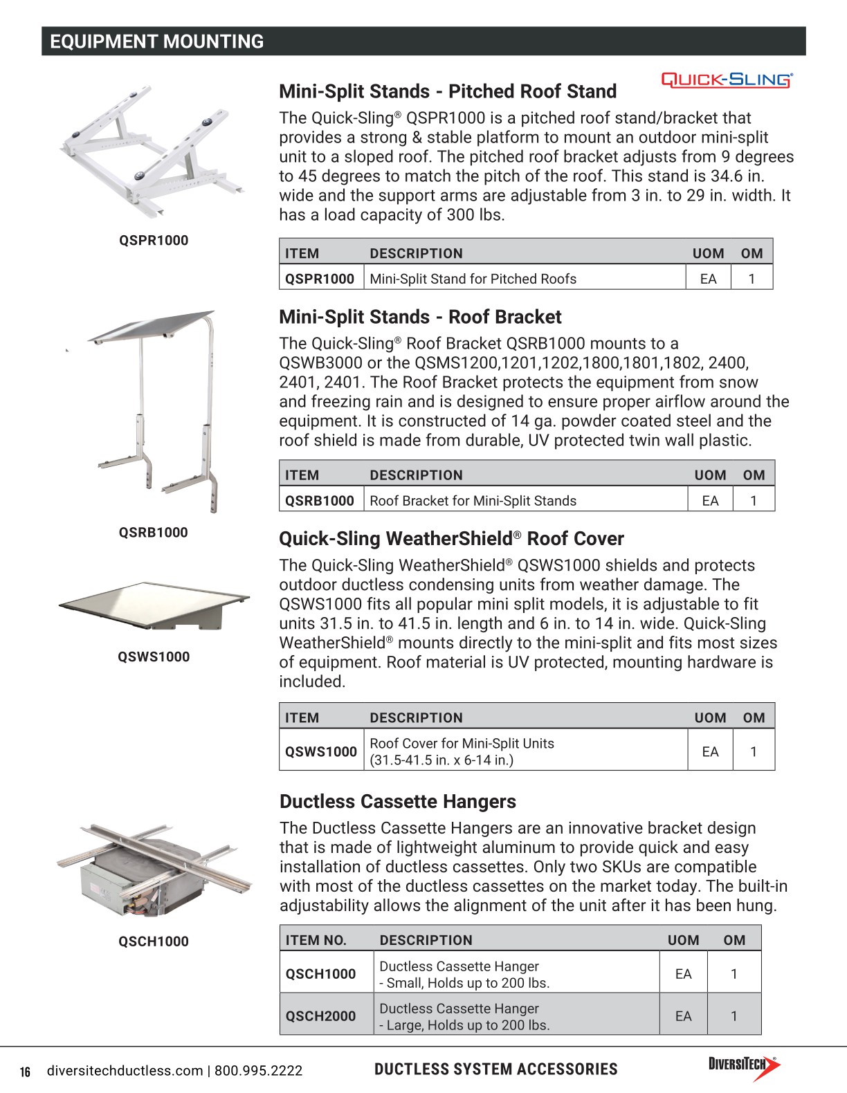 DiversiTech Ductless Catalog