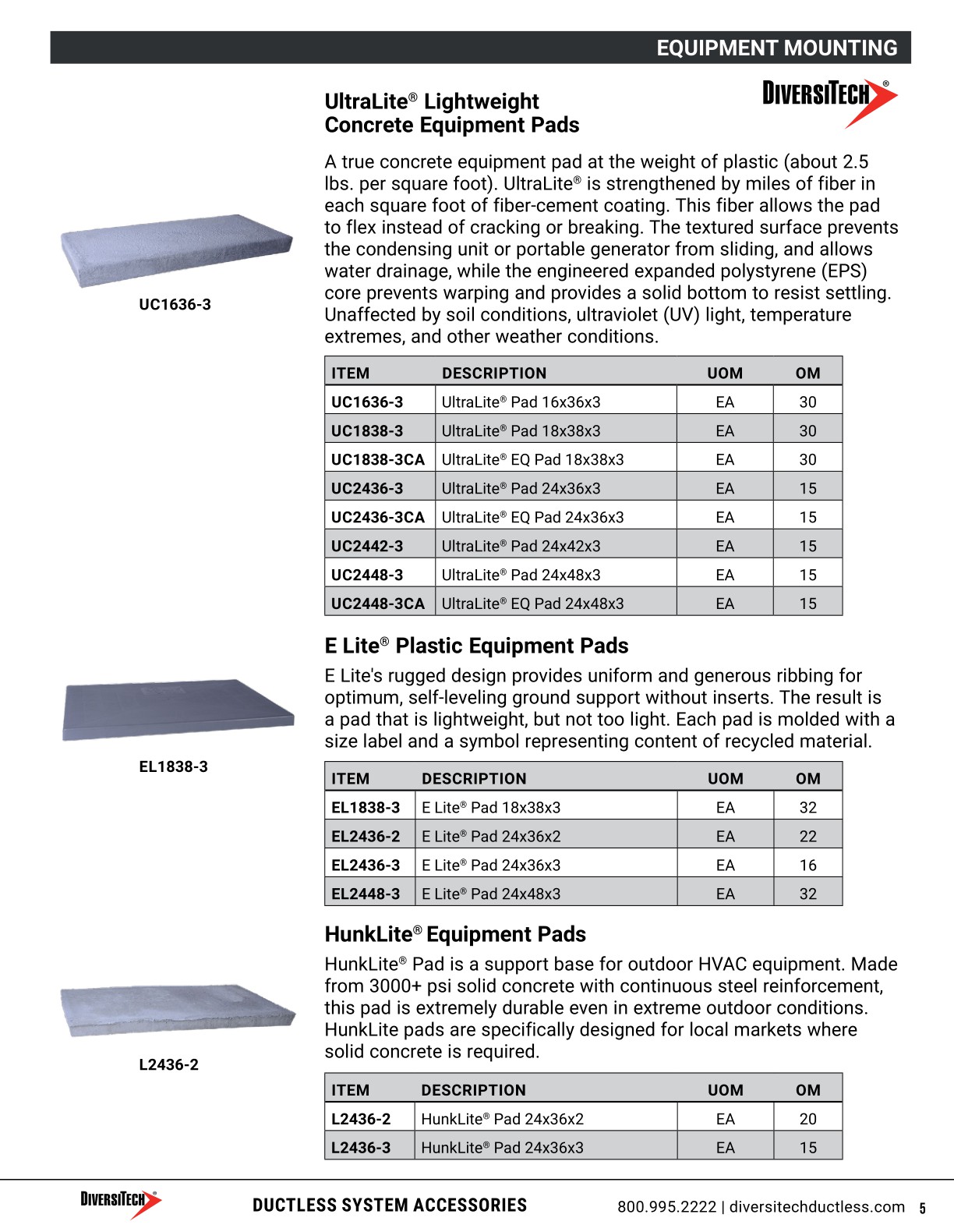 DiversiTech Ductless Catalog