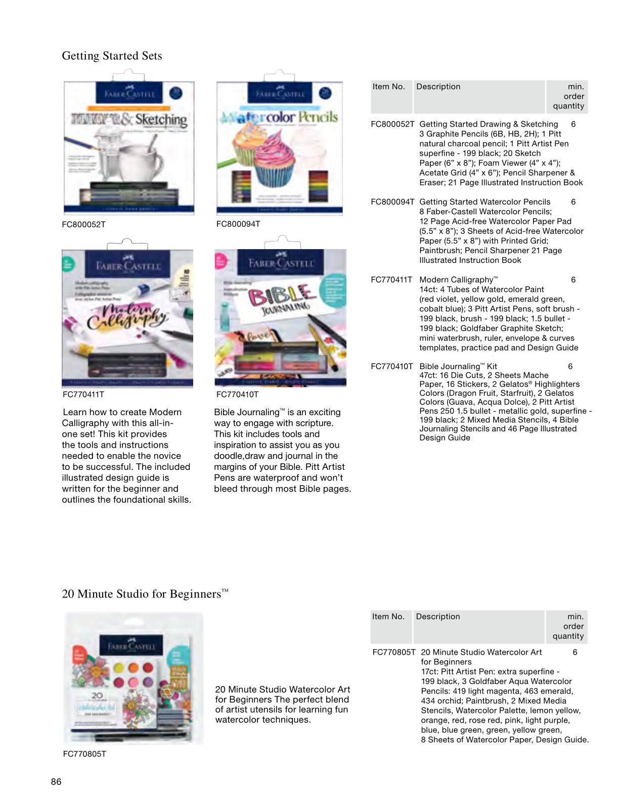 2024 Faber-Castell Art & Graphic catalog