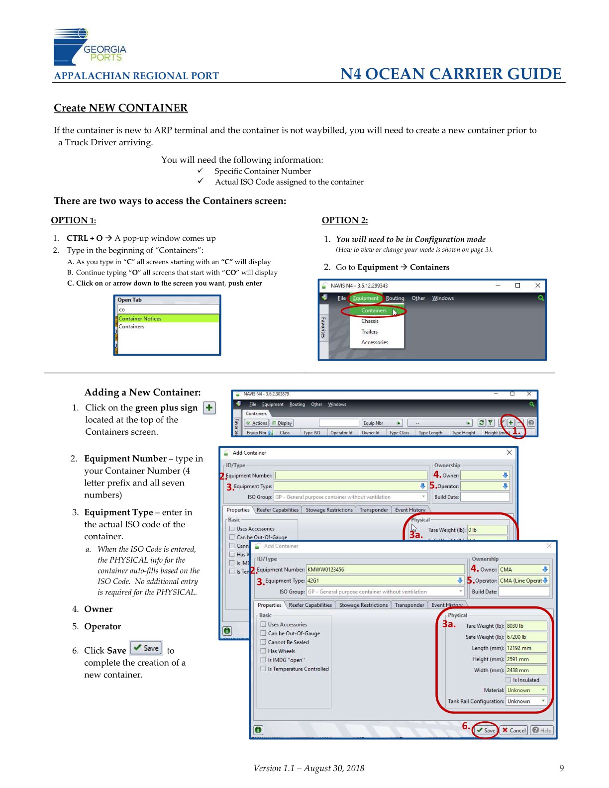 N4 Ocean Carrier Guide