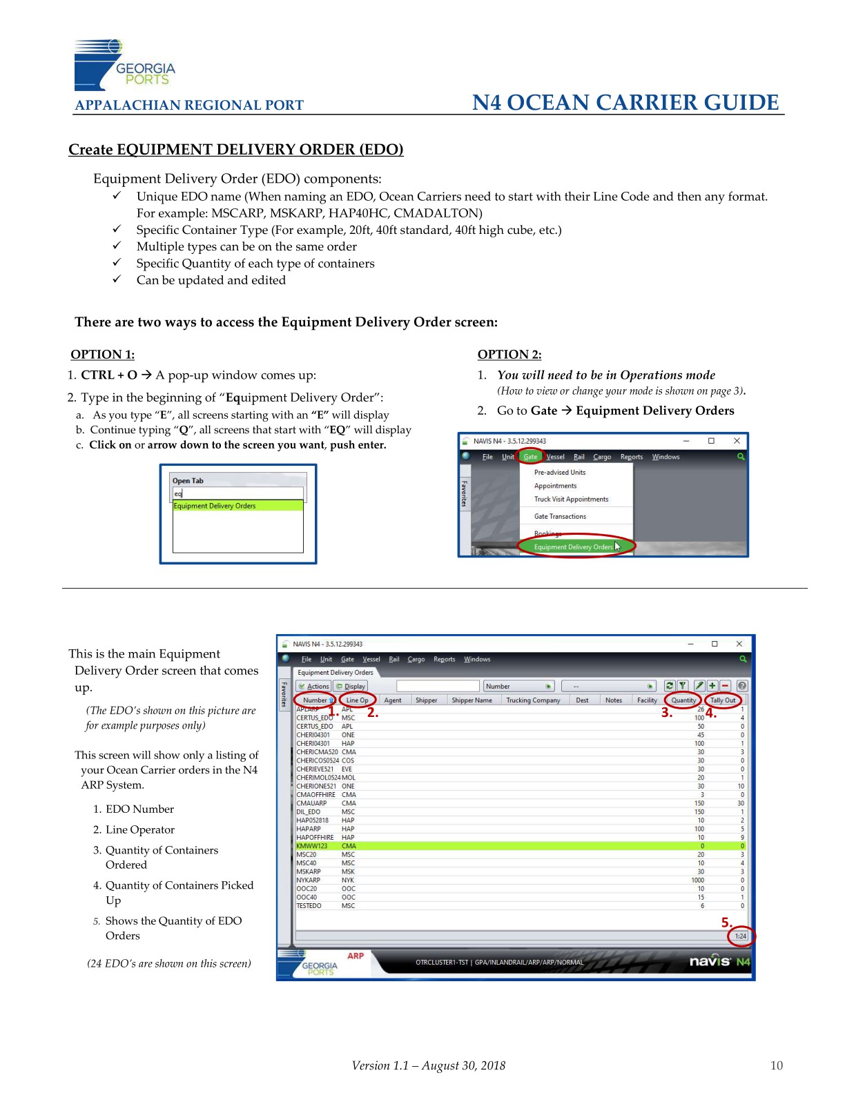 N4 Ocean Carrier Guide