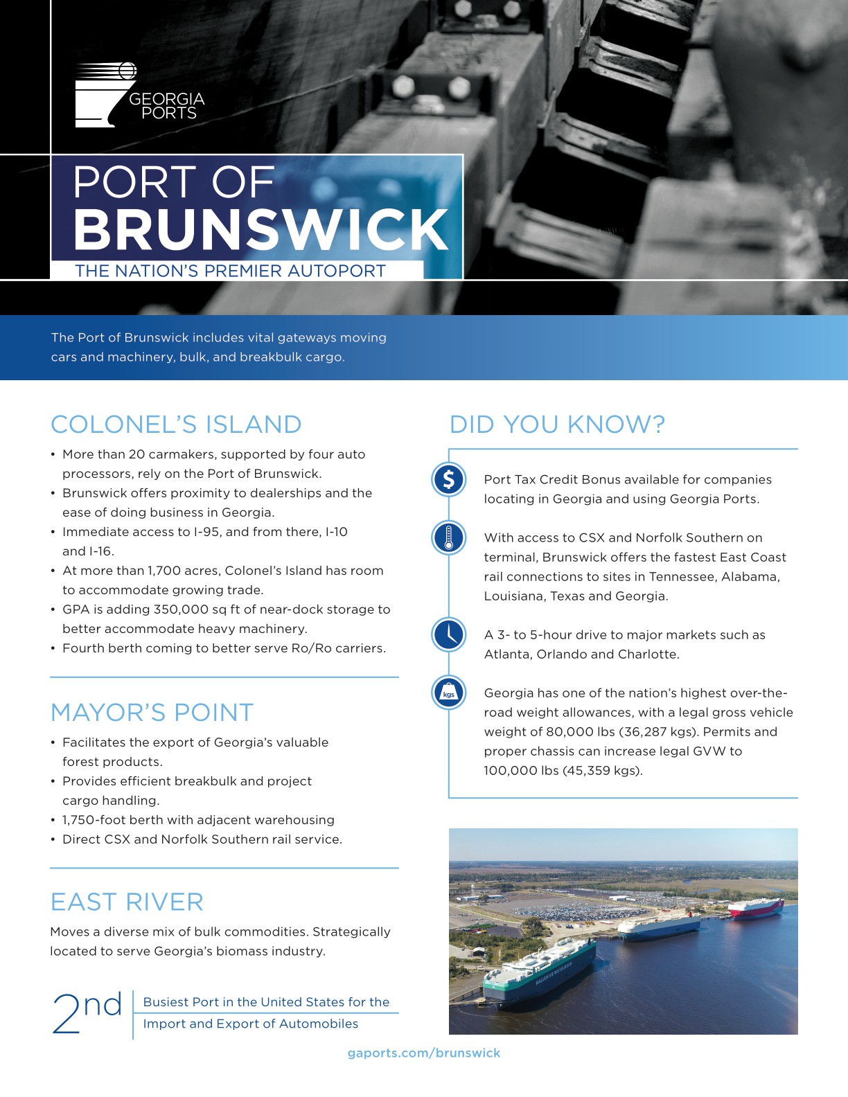 Port of Brunswick Fact Sheet