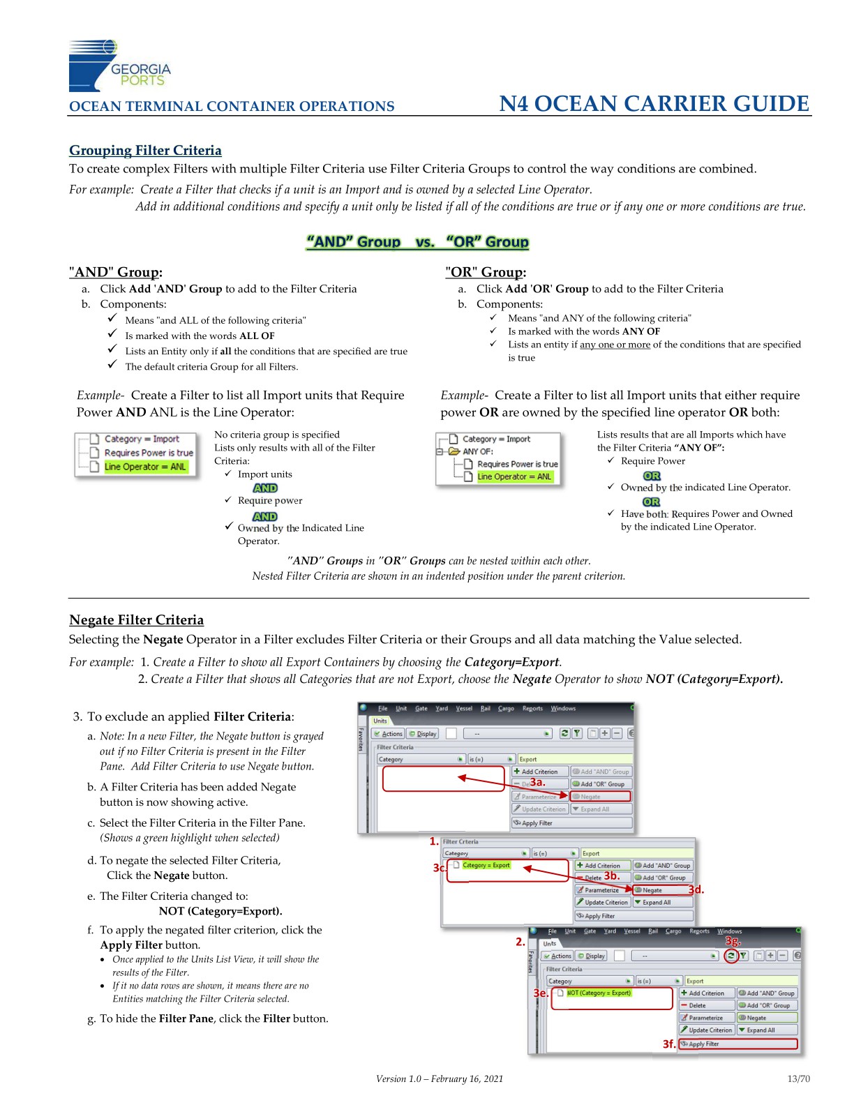 GPA Ocean Terminal N4 Carrier Guide