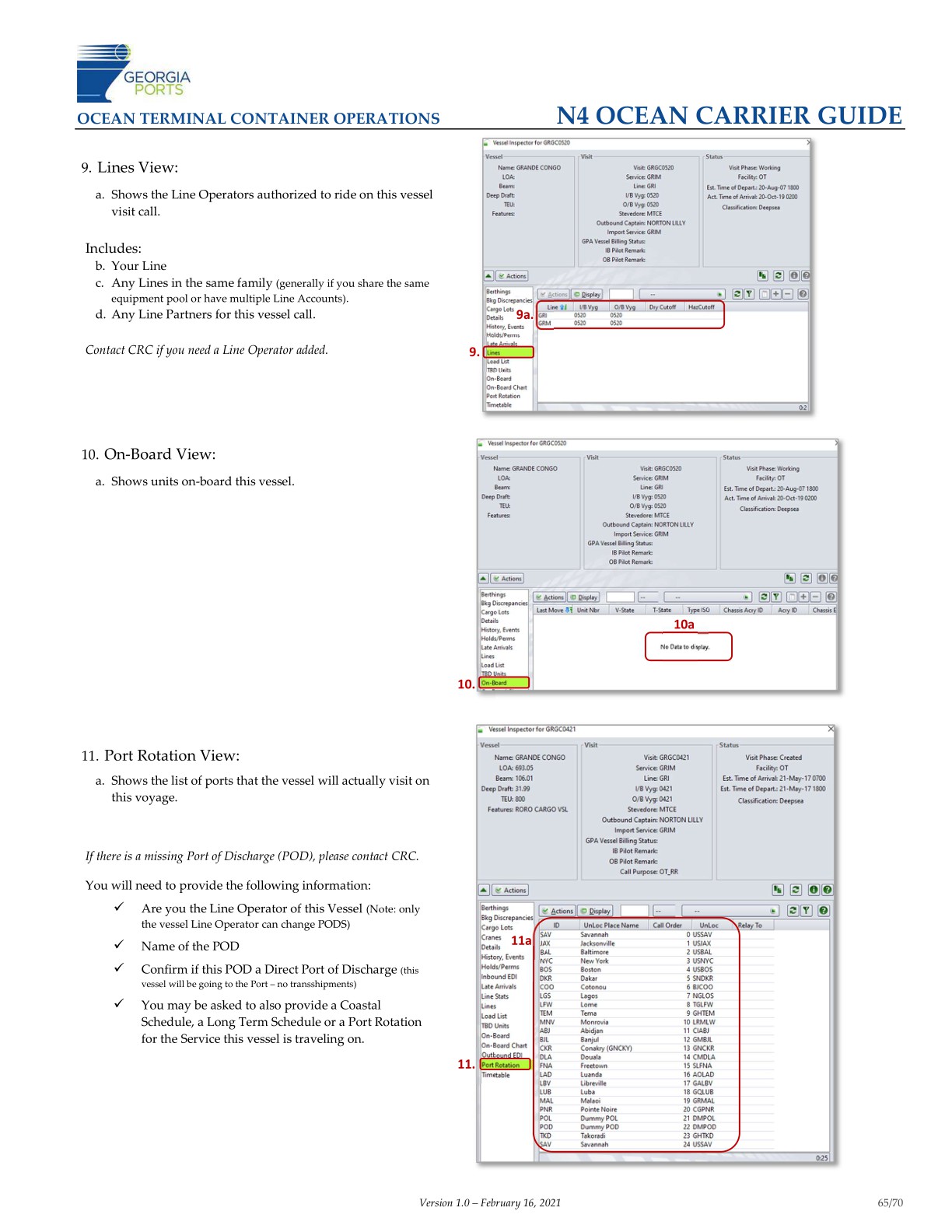GPA Ocean Terminal N4 Carrier Guide