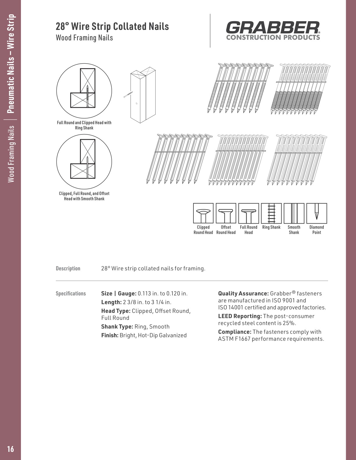 Pneumatic Nails Catalog