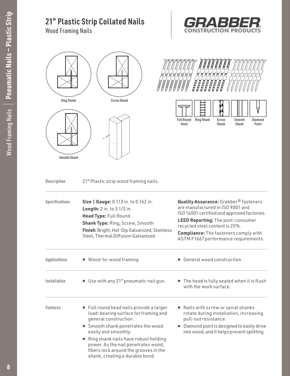 Pneumatic Nails Catalog