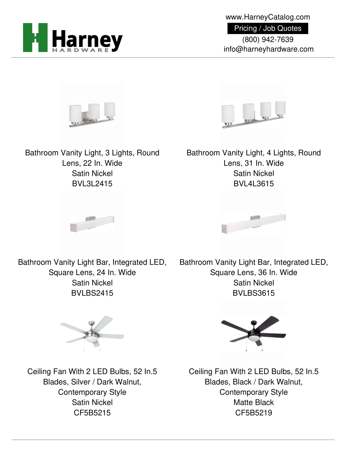 Harney Hardware Catalog