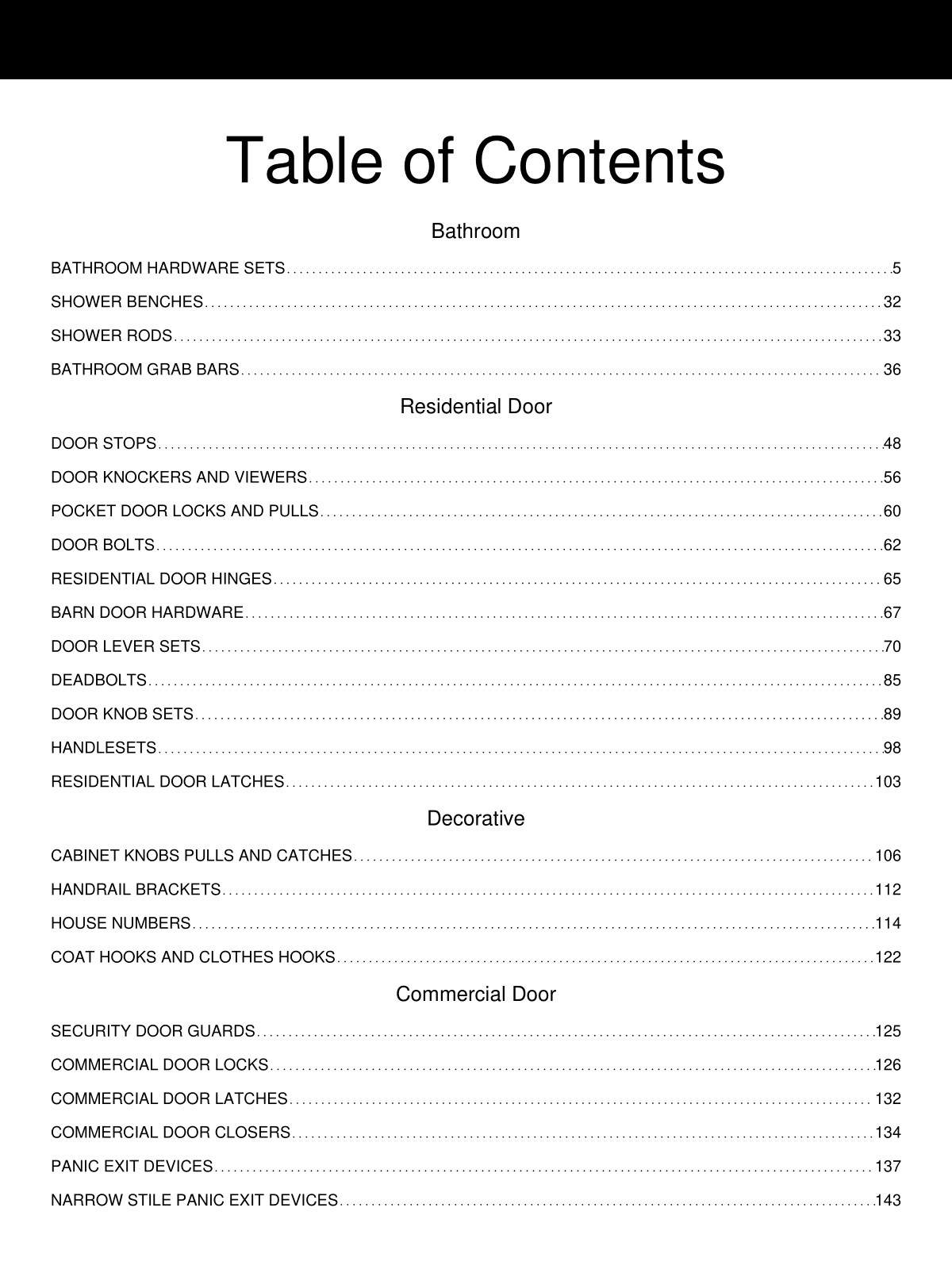 Harney Hardware Catalog