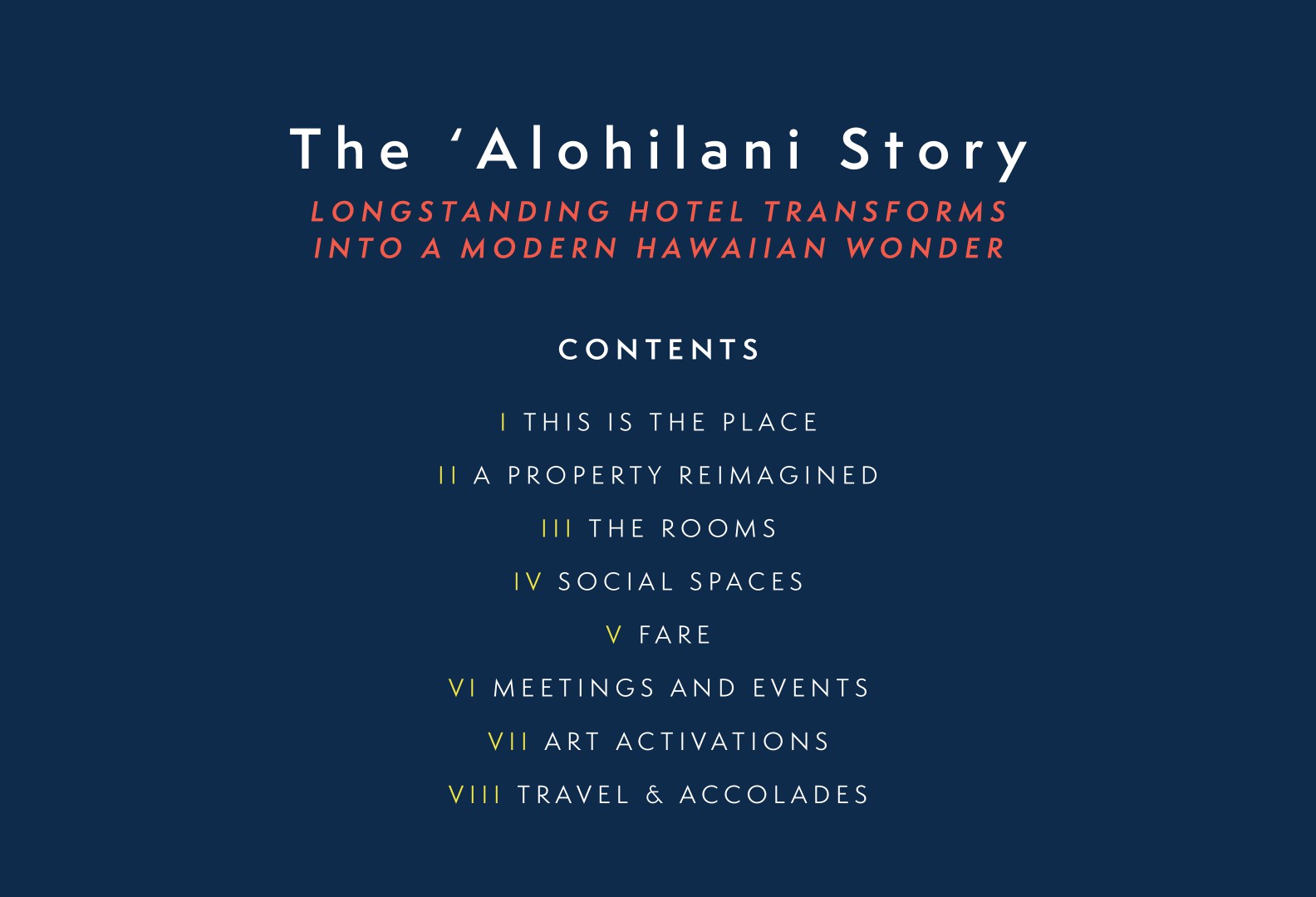 The 'Alohilani Story March 2022
