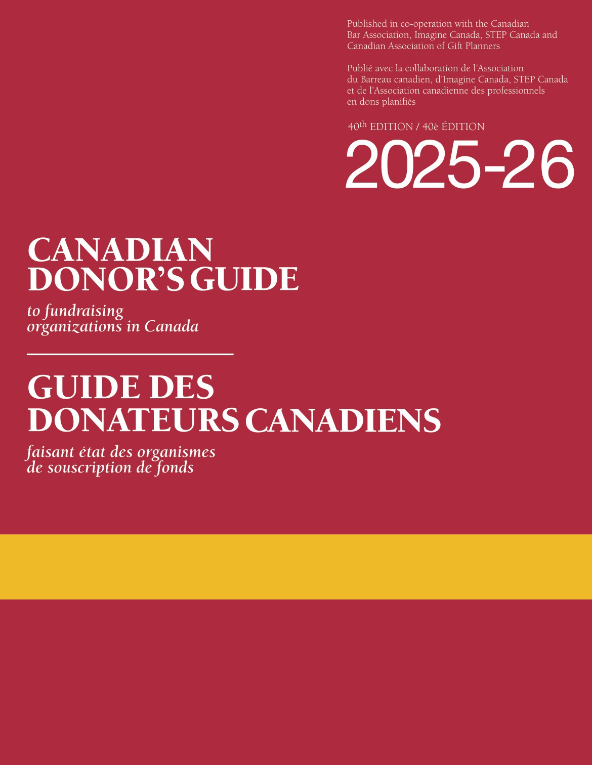 2025-26 Canadian Donor's Guide