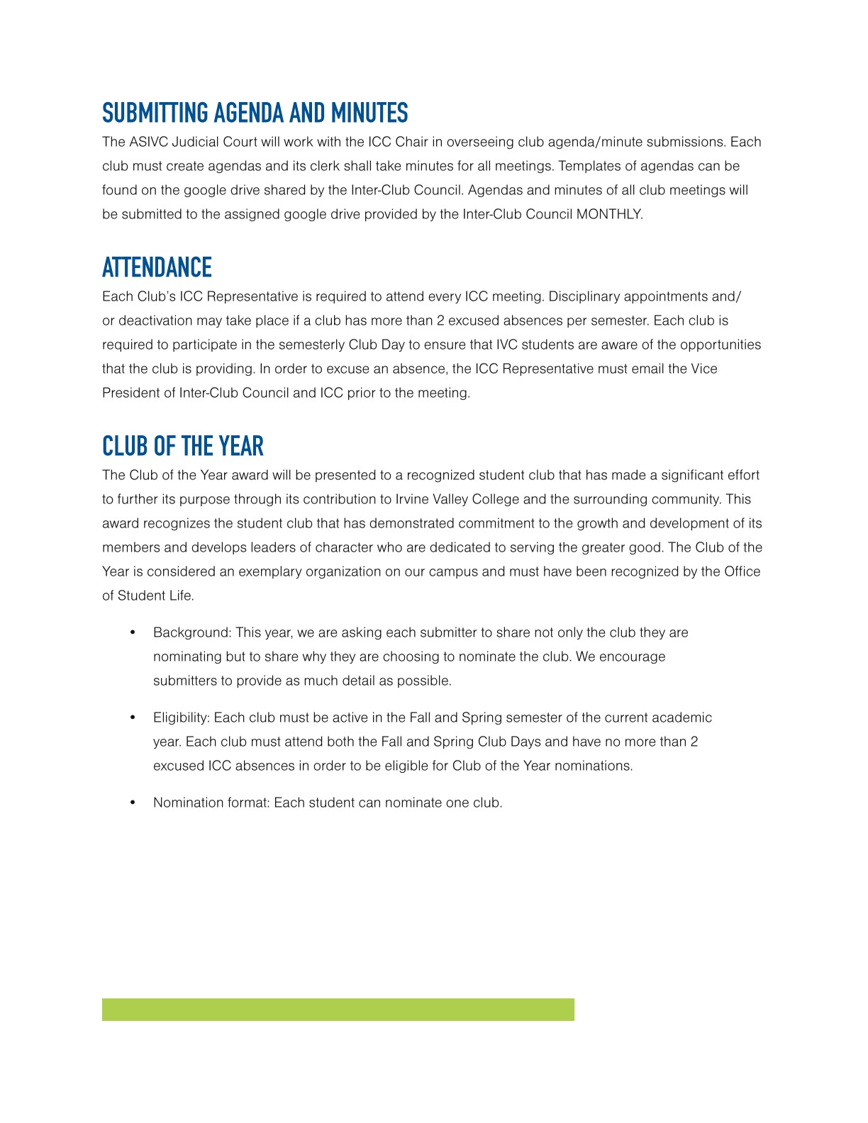 Club Guide