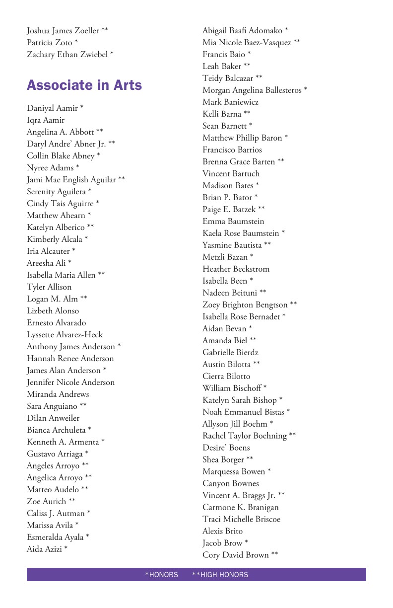 2025 JJC Graduation Program