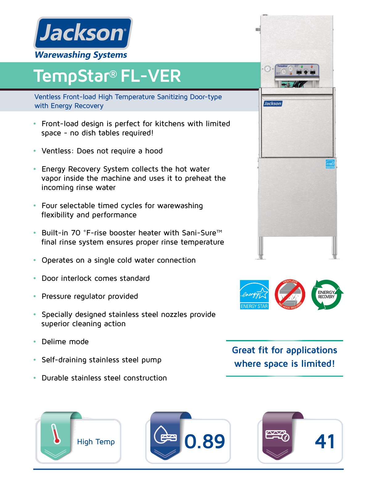 TempStar FL VER Sales Sheet