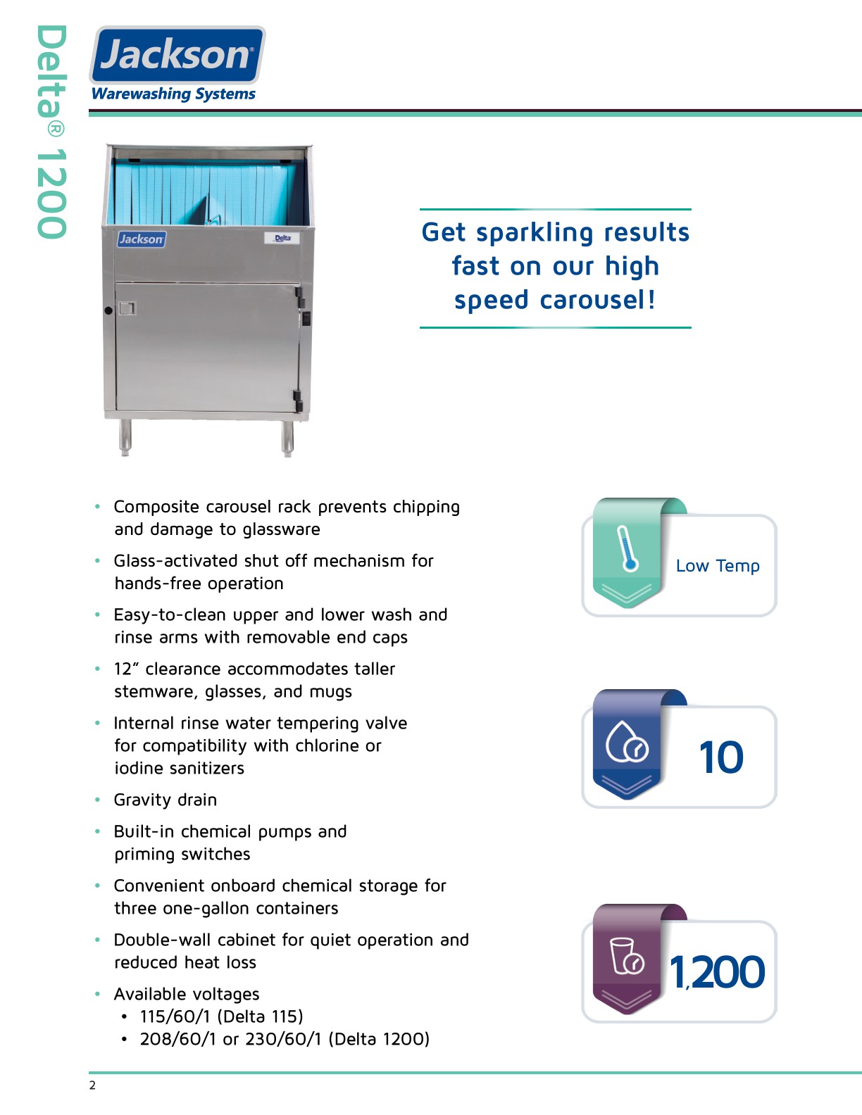 Delta 1200 Spec Sheet
