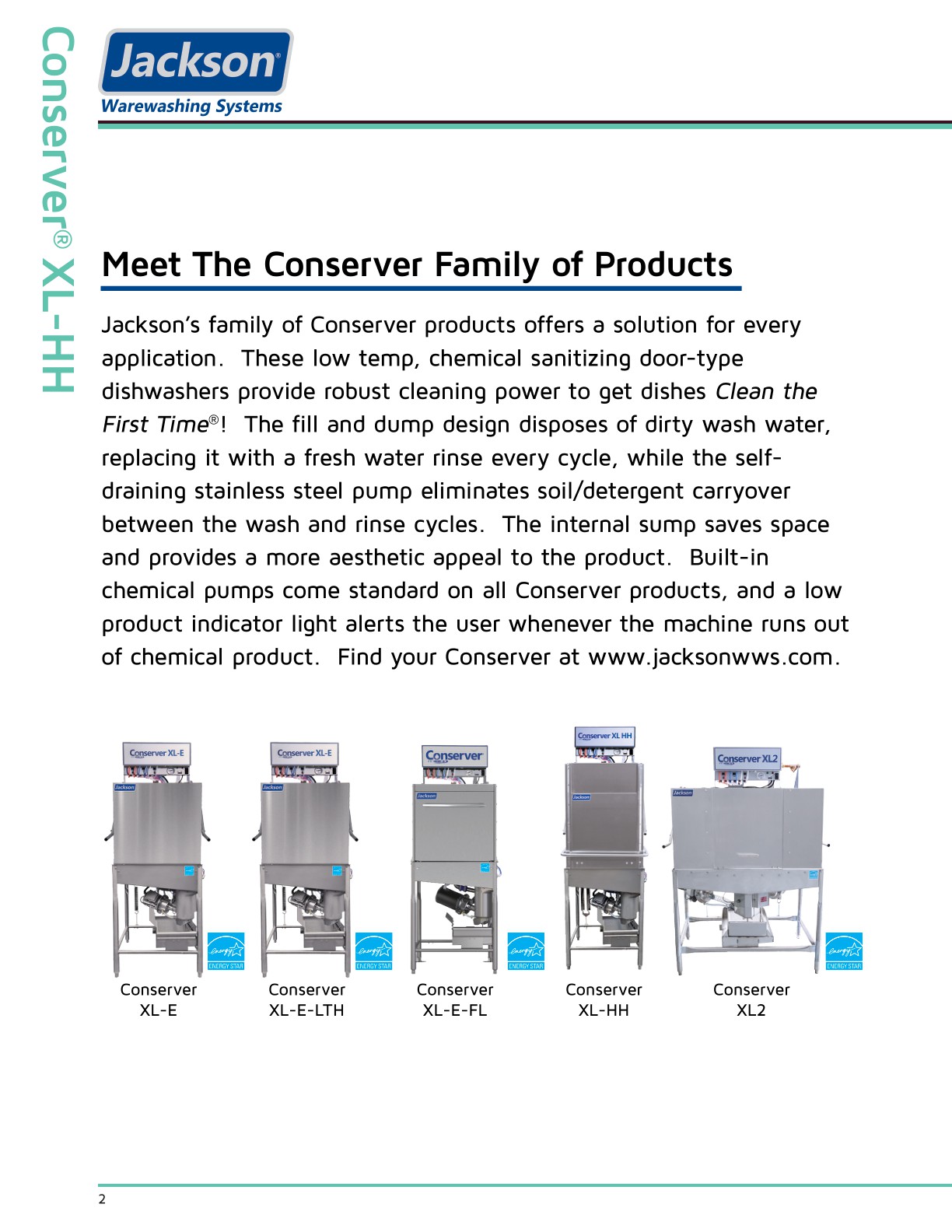 Conserver XL-HH Spec Sheet