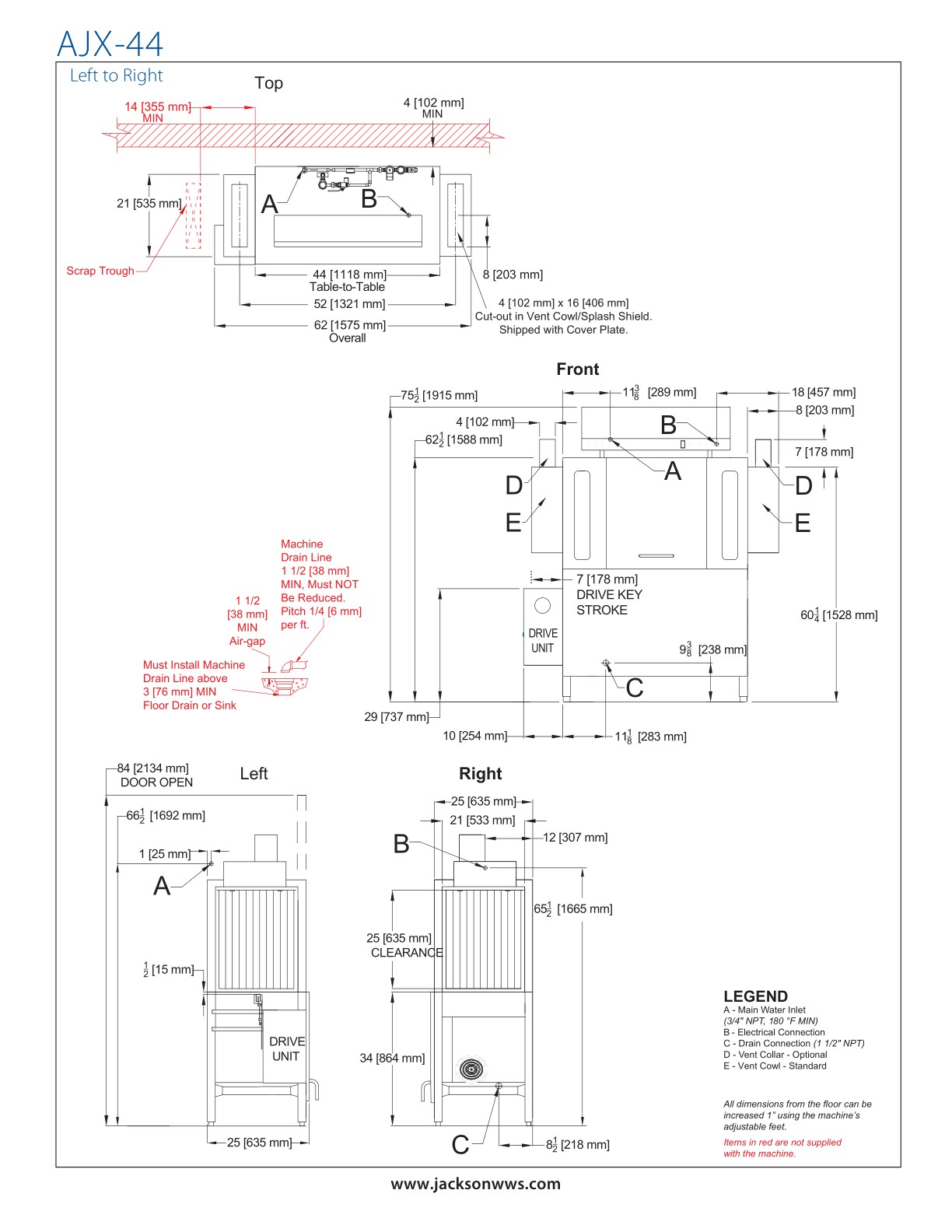 AJX-44 Spec Sheet