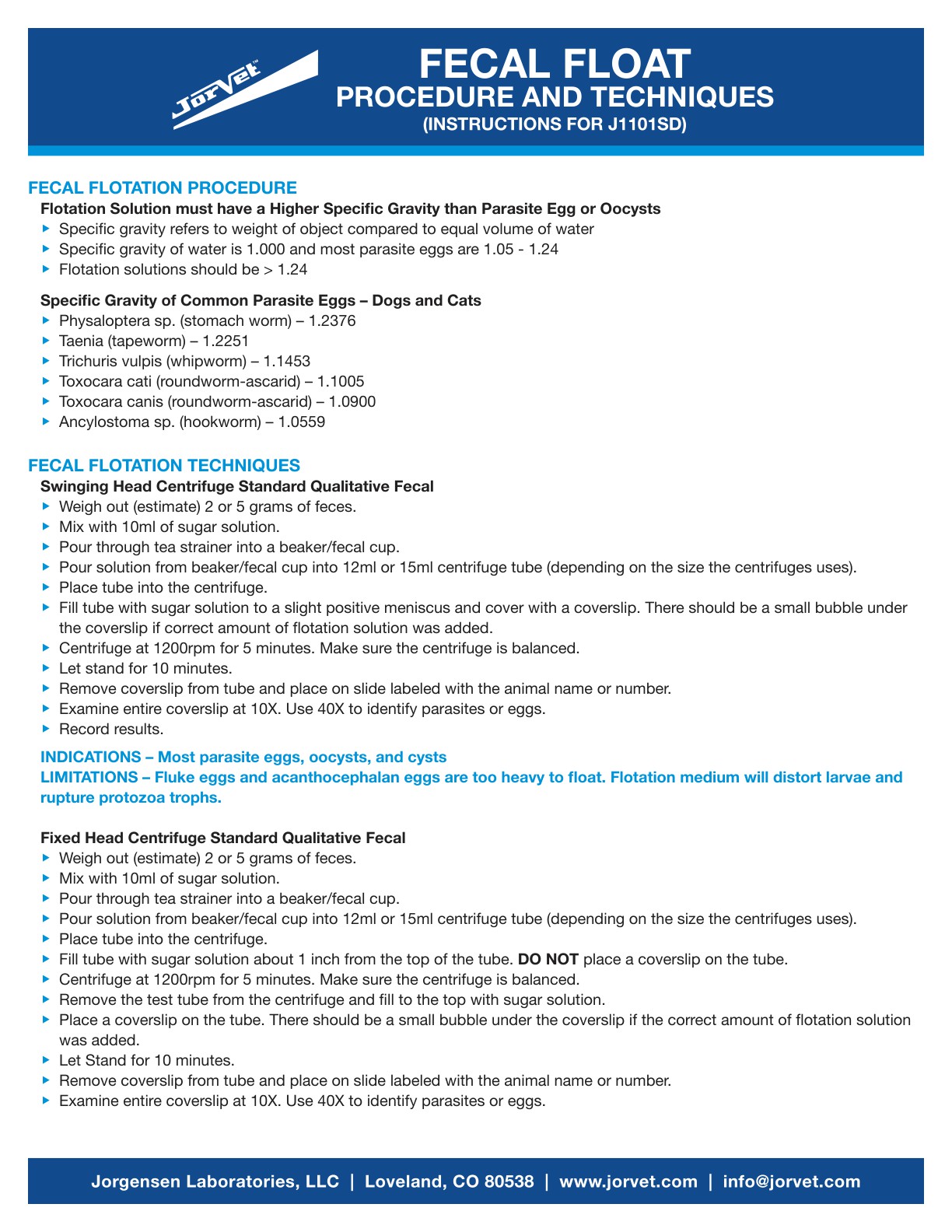 Fecal Float Instructions – INSJ1101SD
