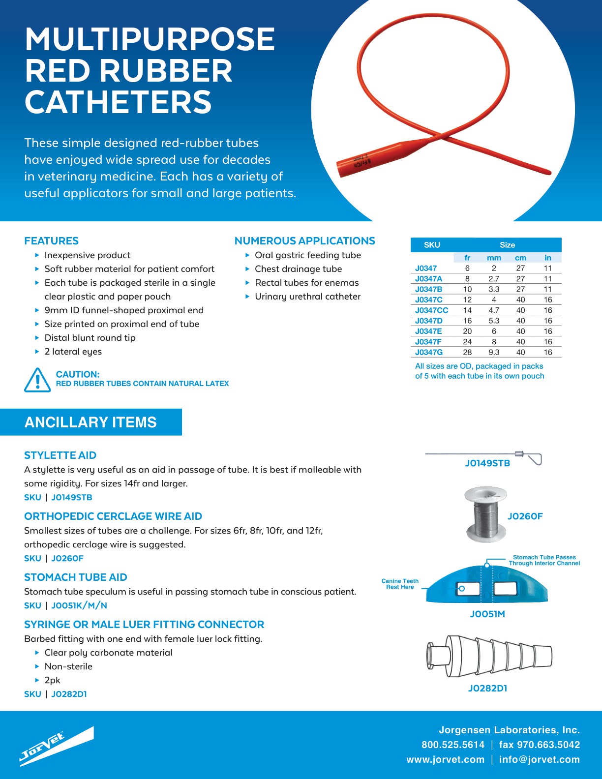 MultiPurpose Red Rubber Catheters Literature – LITJ0347