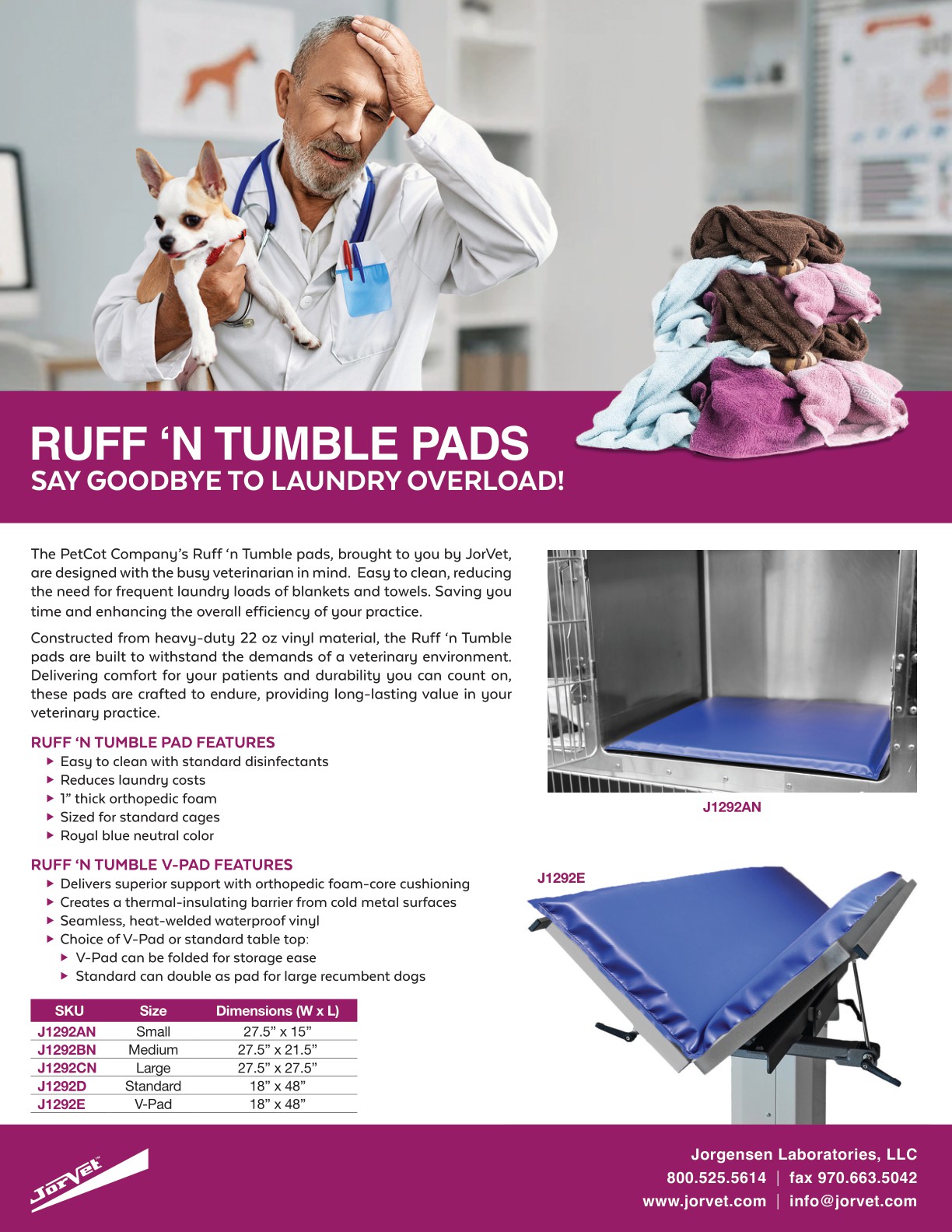 Ruff 'N Tumble Pads Literature – LITJ1292AN-CN