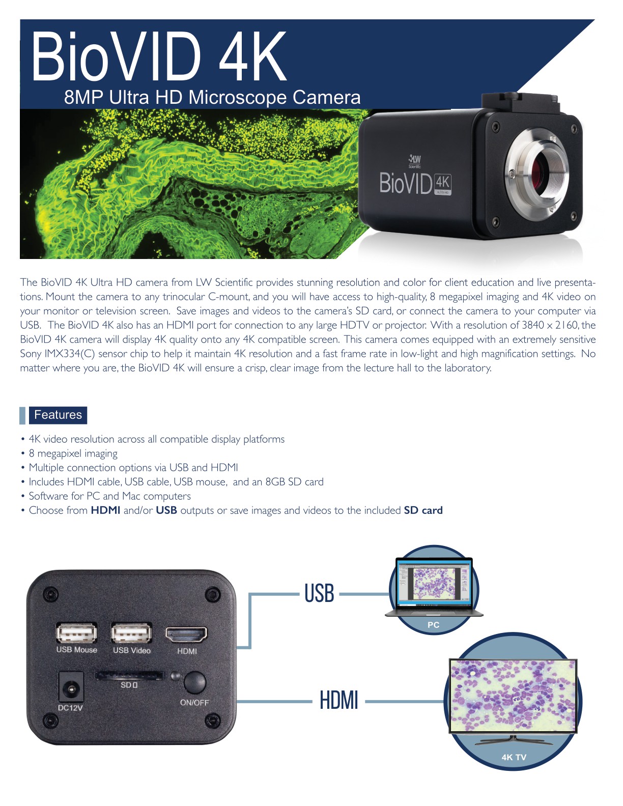 BioVid 4K Ultra Camera Literature – LITJ0822BV4k