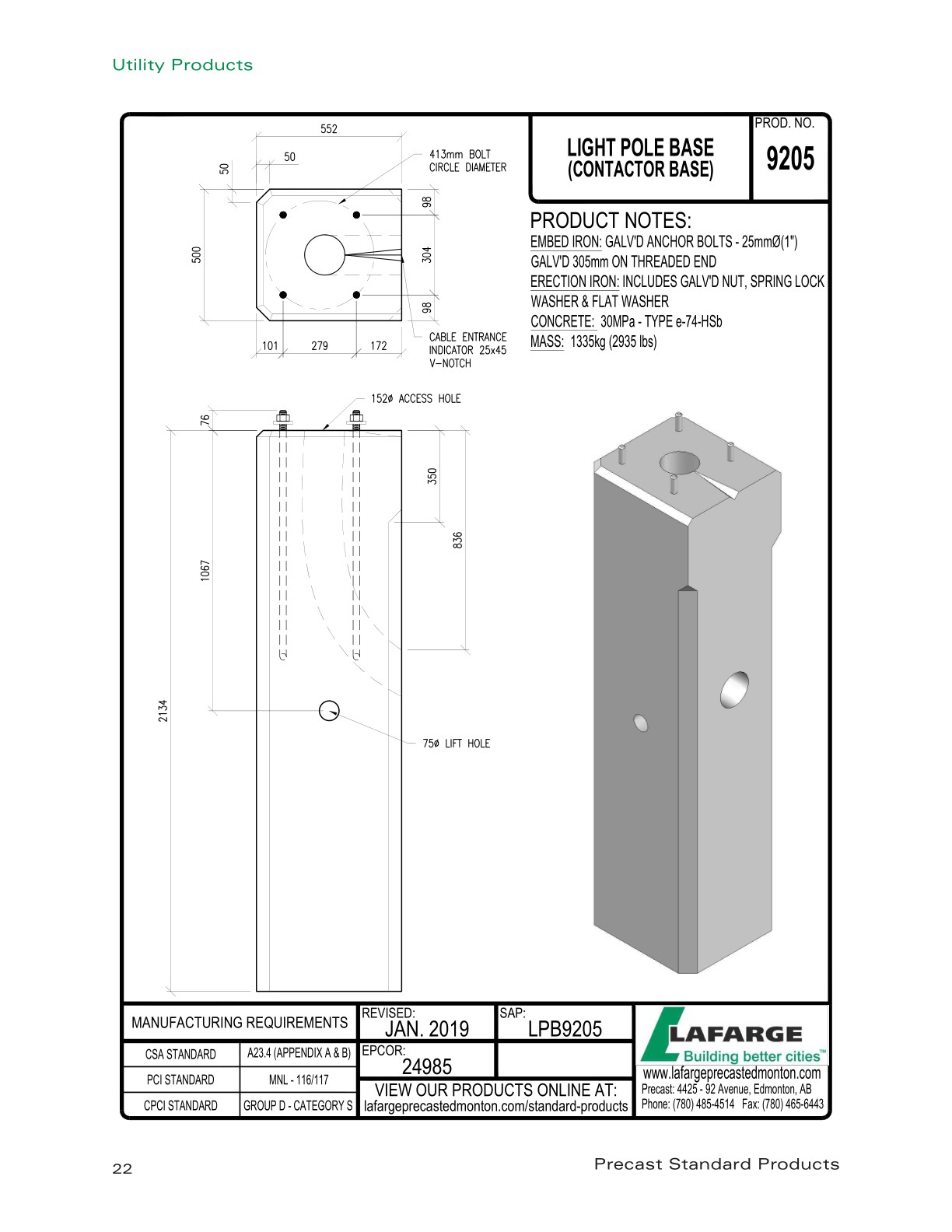 Lafarge Standard Products Alberta Precast 2019