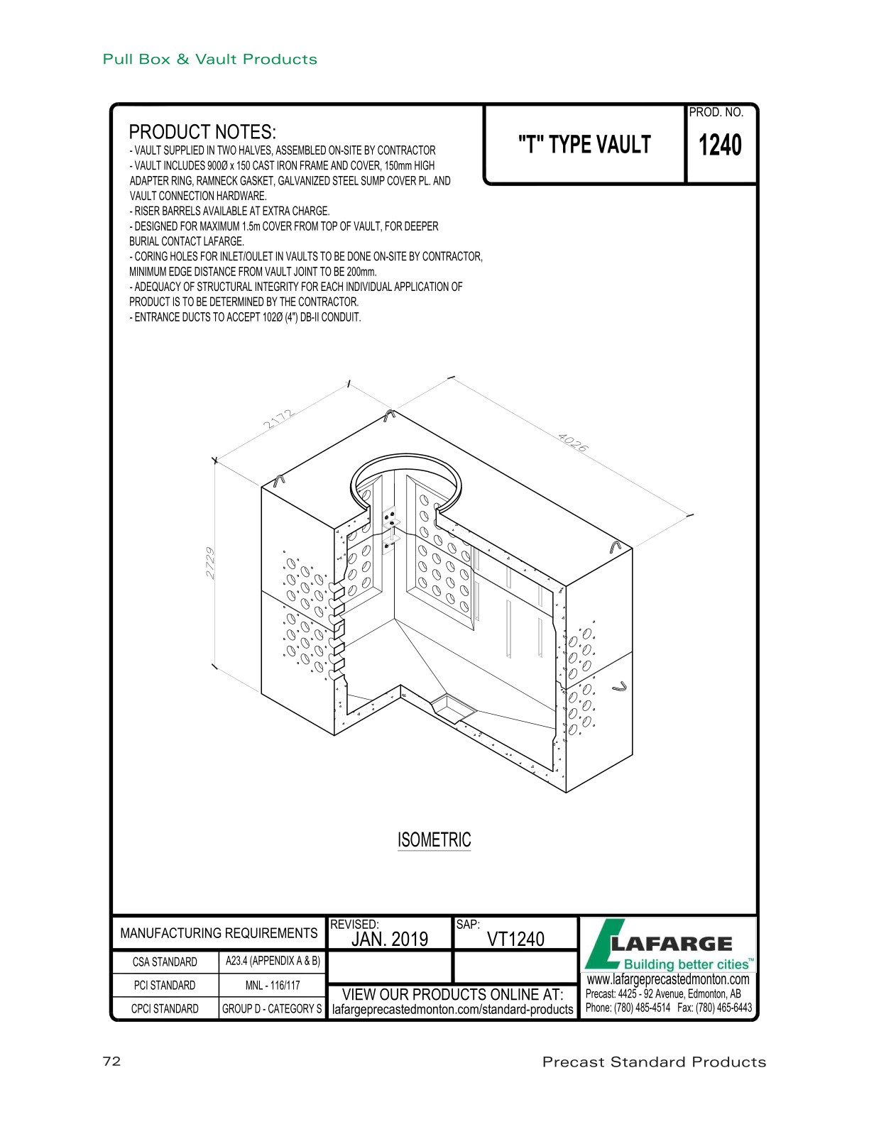 Lafarge Standard Products Alberta Precast 2019