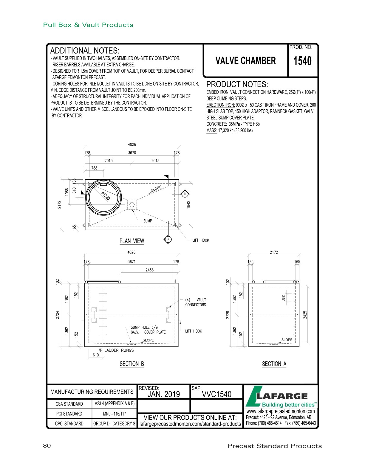 Lafarge Standard Products Alberta Precast 2019