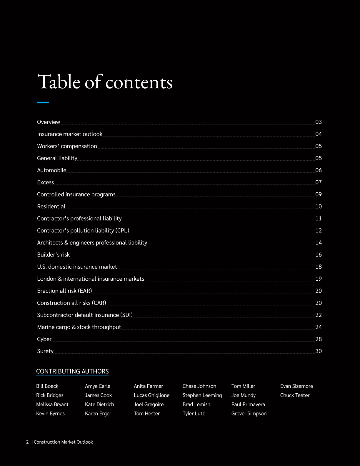 2023 Construction Market Outlook