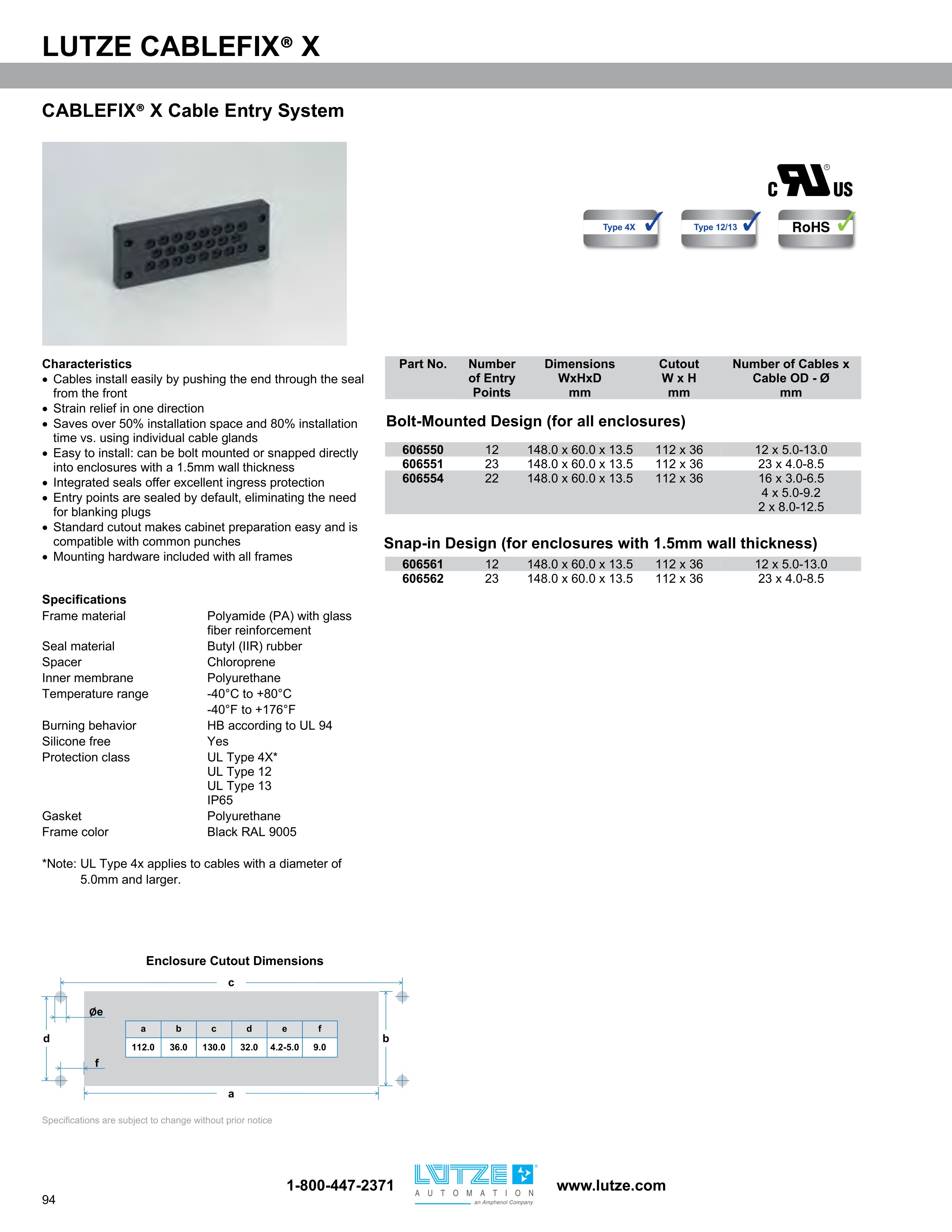 LUTZE Cable Solutions Catalog for Industrial Automation