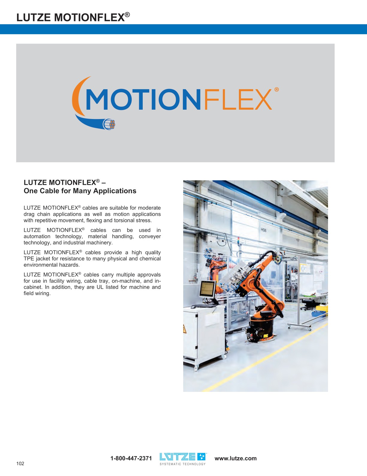 LUTZE Cable Solutions Catalog for Industrial Automation