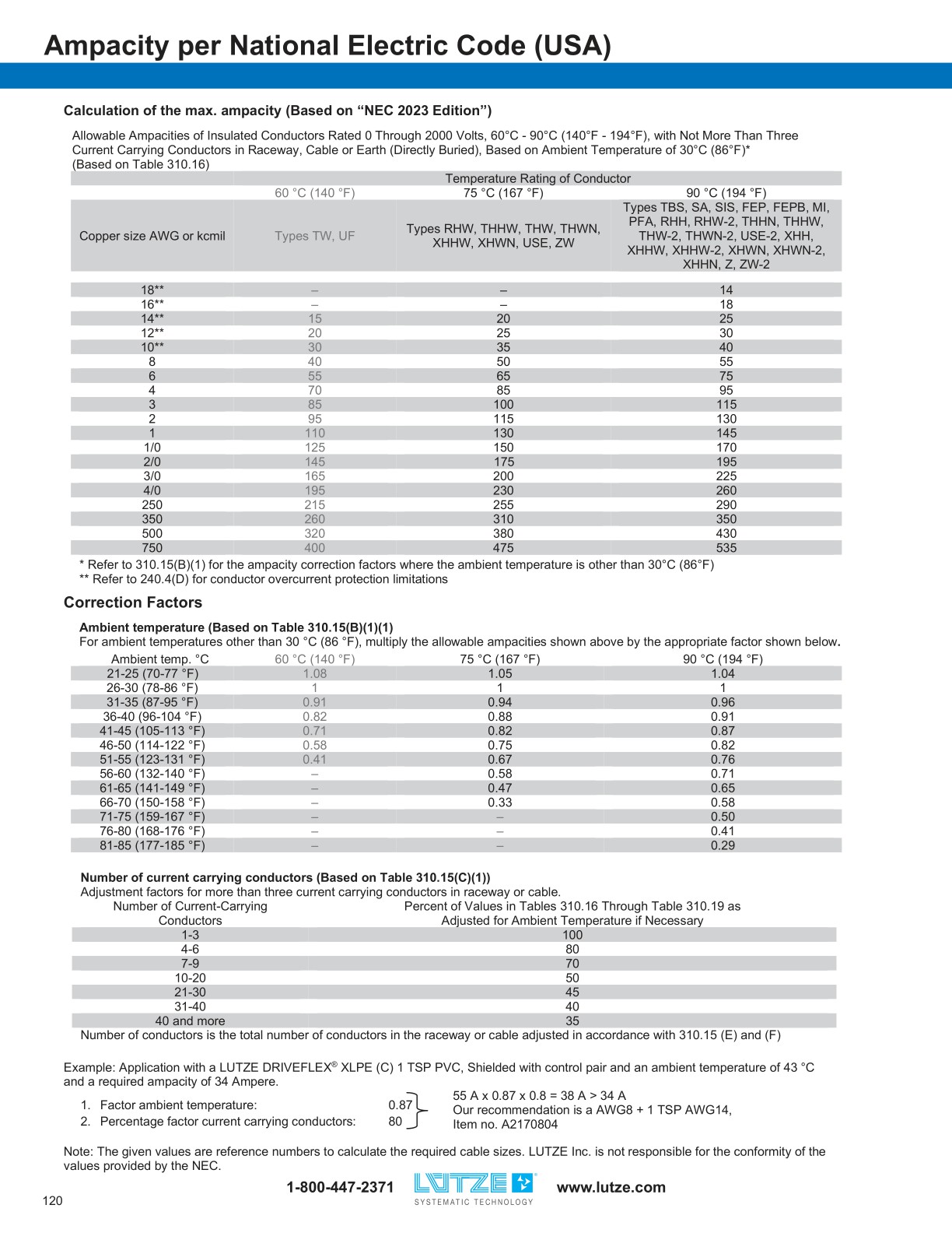 LUTZE Cable Solutions Catalog for Industrial Automation